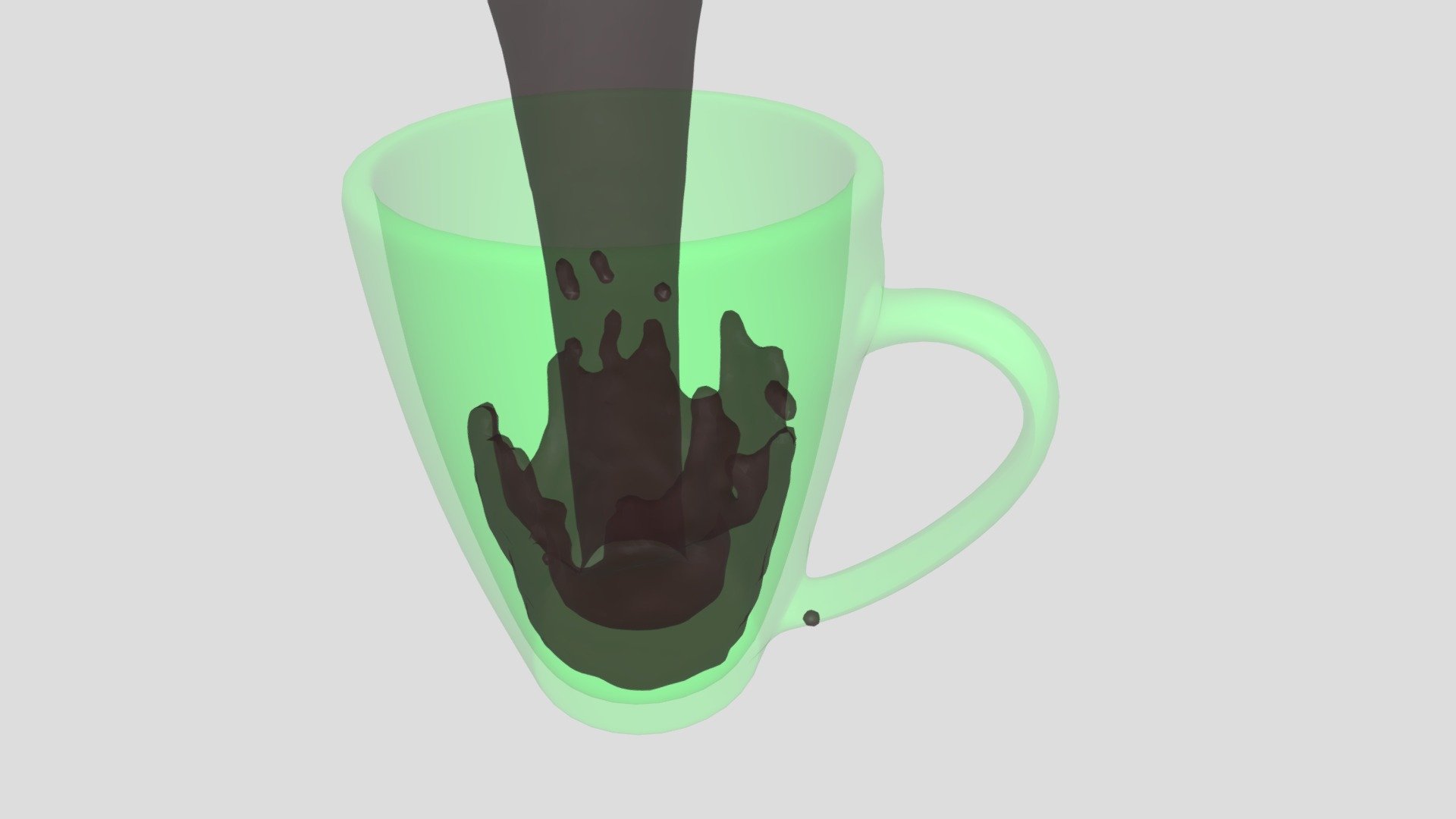 Mug filling up with coffee (experiment) - Download Free 3D model by ...