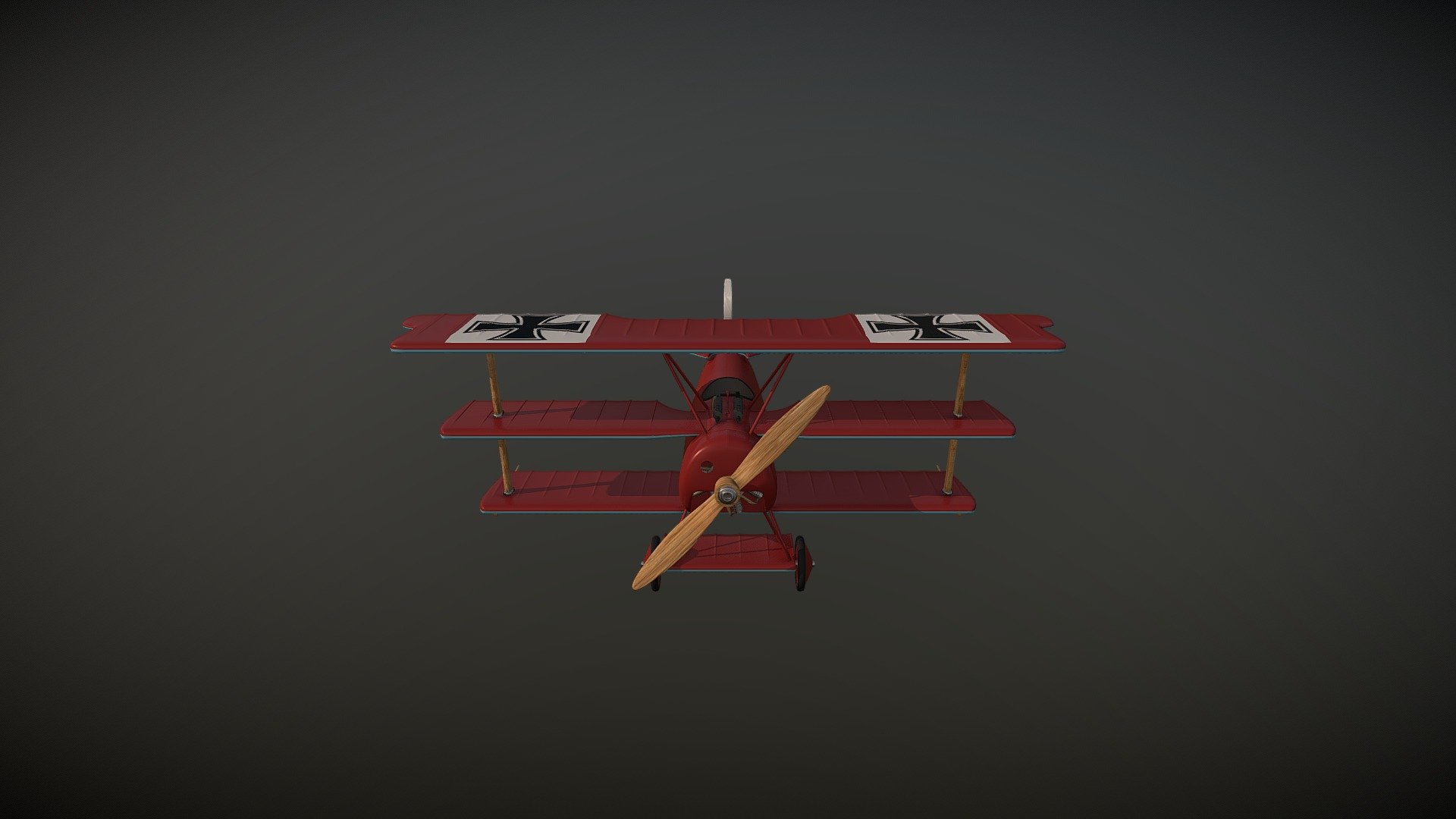 Barón Rojo _ Fokker Dr.I - 3D model by Tiago Vargas (@Santiago.Vargas26) [215f4f9] - Sketchfab