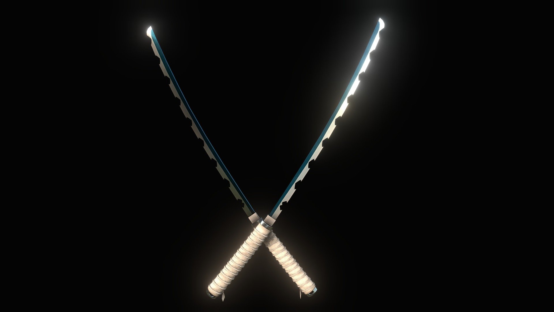 Inosuke Nichirin Swords - 3D model by saltoc in training (@saltoc ...