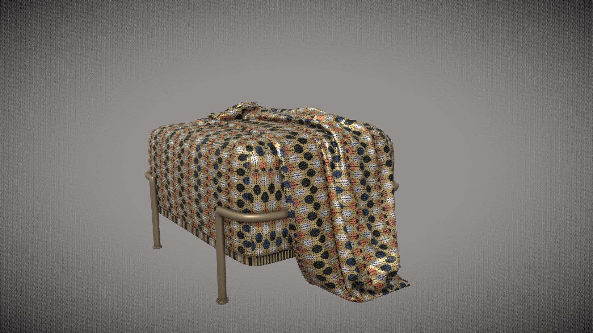 Armchair 3D Model Stylish Retro Furniture - Download Free 3D model by ...