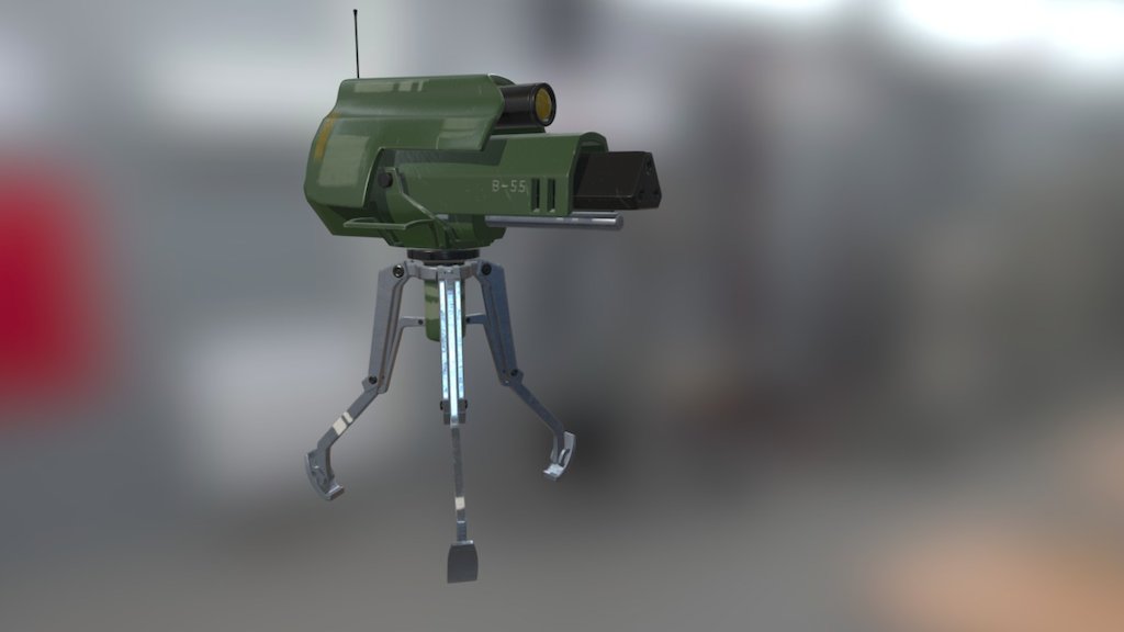 Autonomous Robot Gun - 3D model by Toyin Obasa (@toyinobasa960 ...