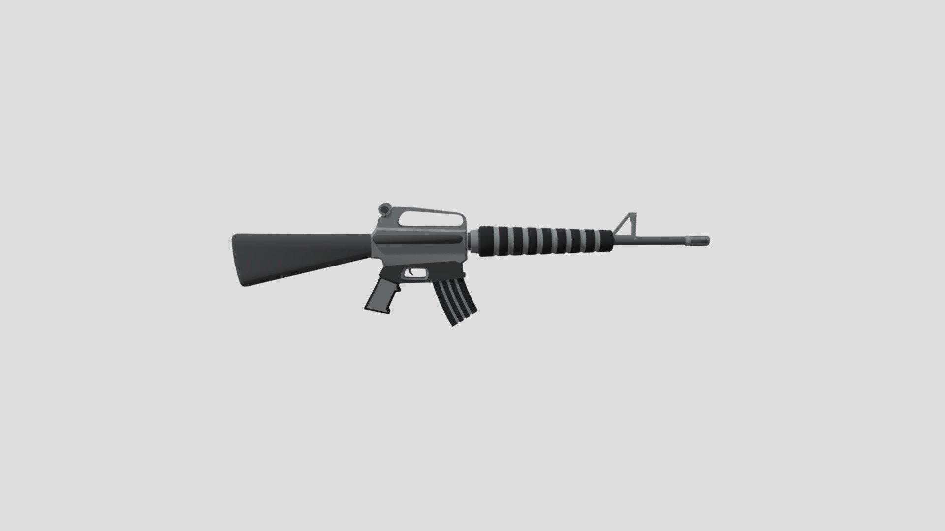 LowPoly M16 Gun - 3D model by okaro.ir [2164d66] - Sketchfab