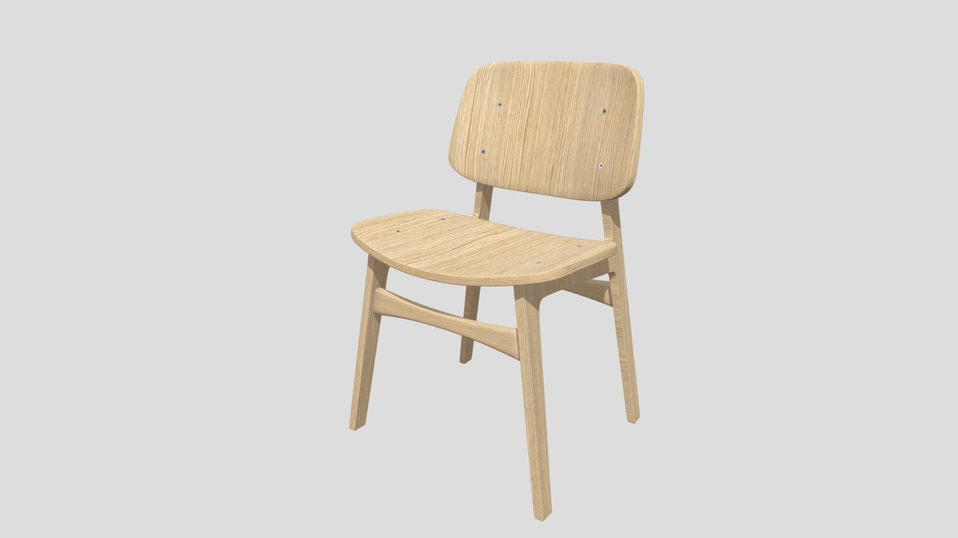 Wooden Chair - 3D model by Whimfoome [2167eaf] - Sketchfab