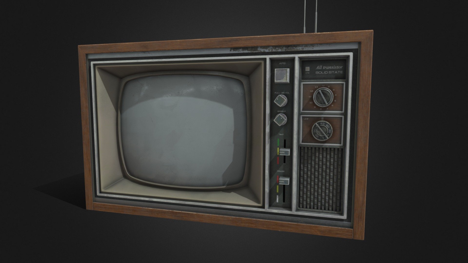 Retro CRT television - 3D model by cptfurball [21698de] - Sketchfab