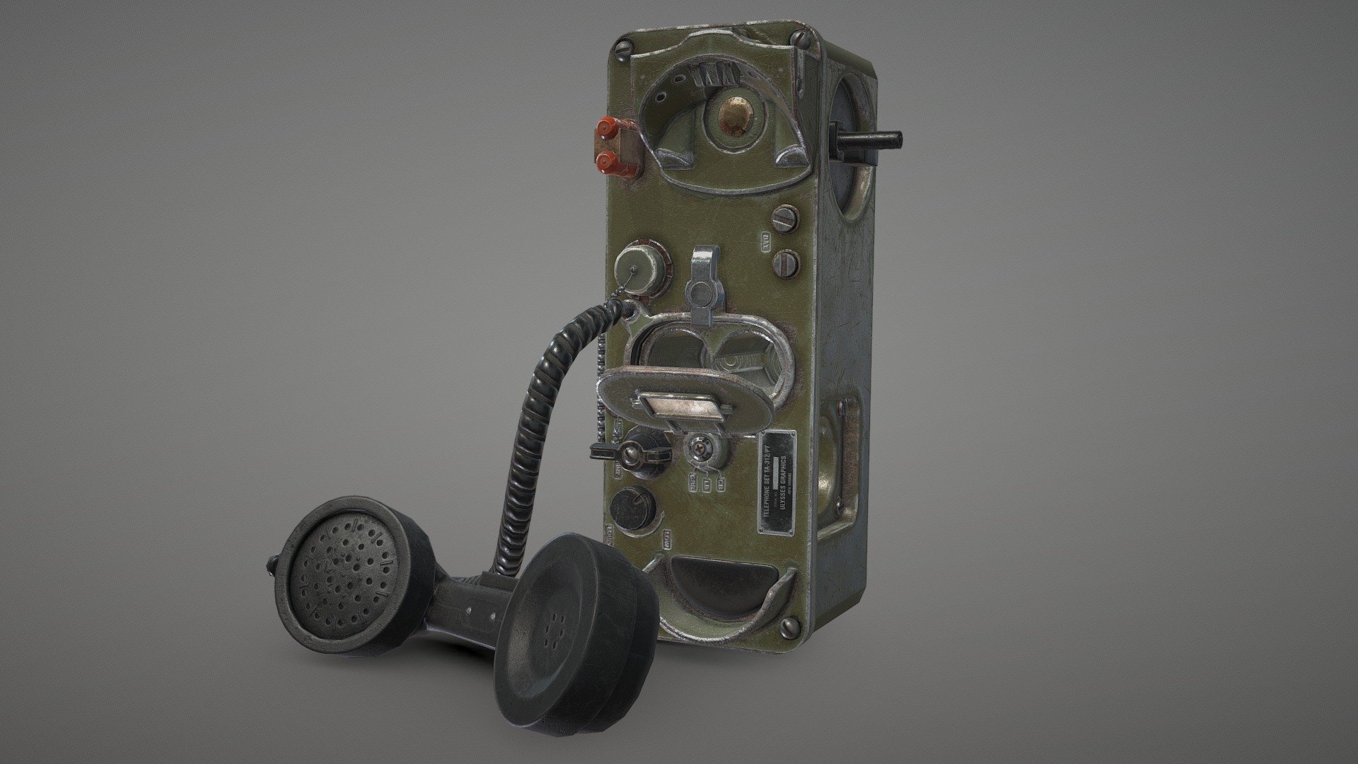 Telephone Set TA-312/PT - 3D model by yaloken [216d1ac] - Sketchfab