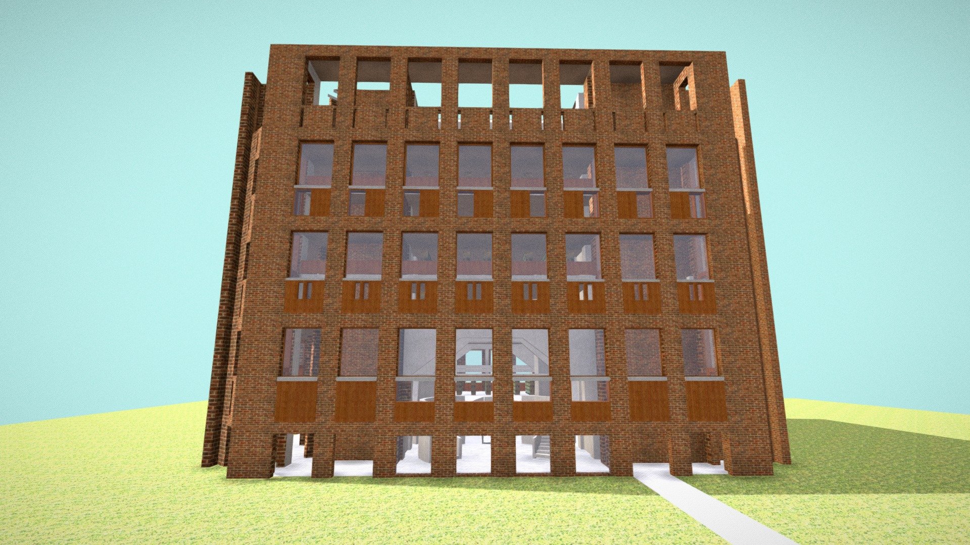 Exeter Library - 3D model by saulruiz23 [216d9a9] - Sketchfab