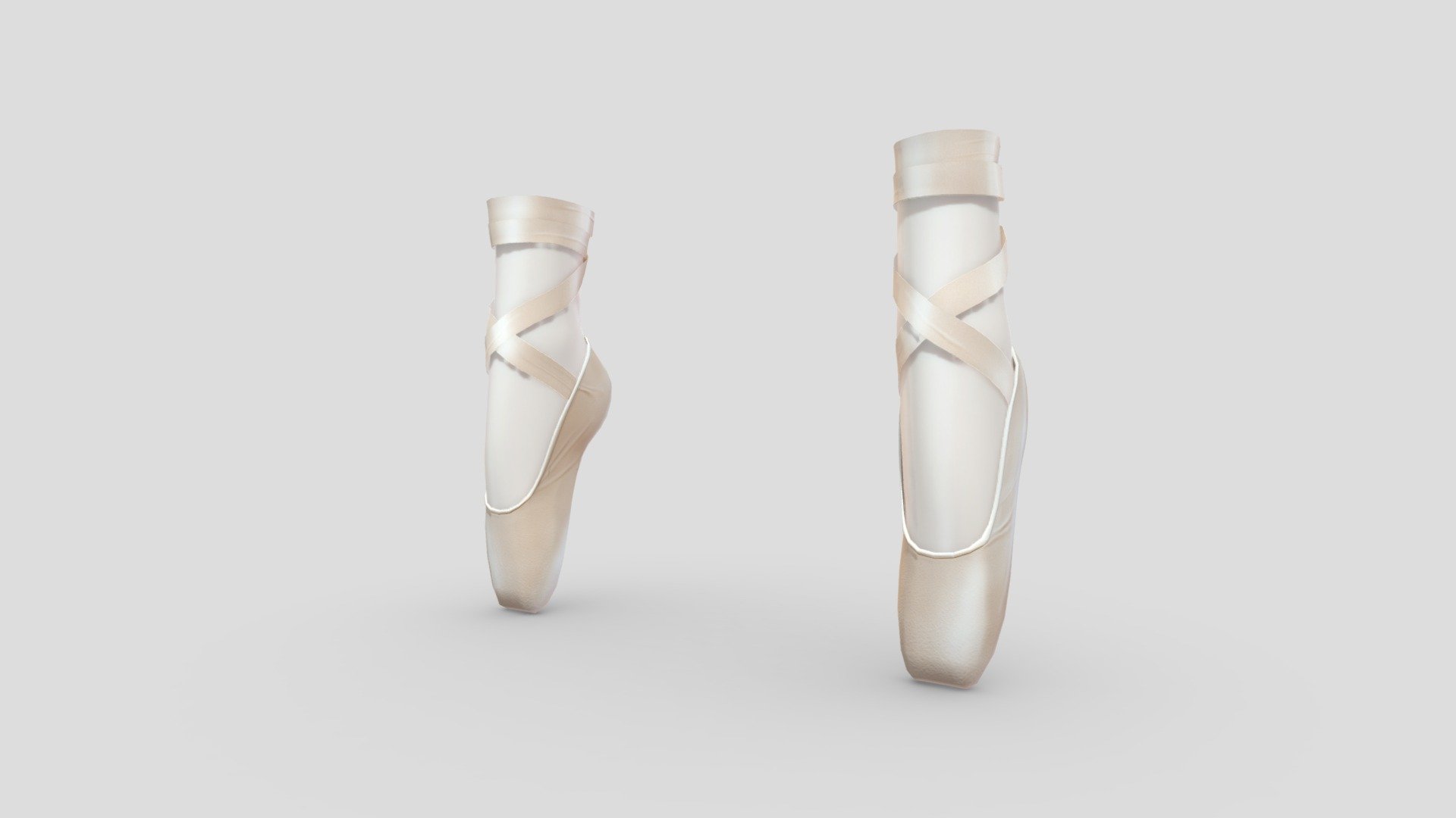 Ballerina Tip Toe Shoes - Buy Royalty Free 3D model by 3dia [2172537 ...