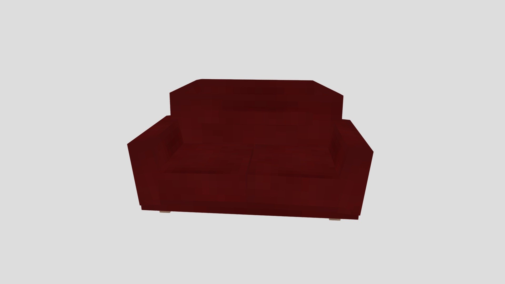 Basic Red Couch - Download Free 3D model by bearsareaware [2172bb7 ...