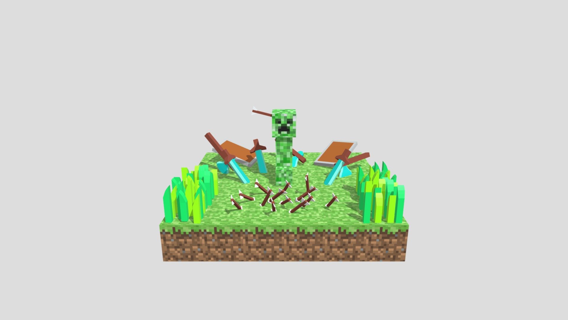 creeper - Download Free 3D model by jonathanwk [2172e4f] - Sketchfab
