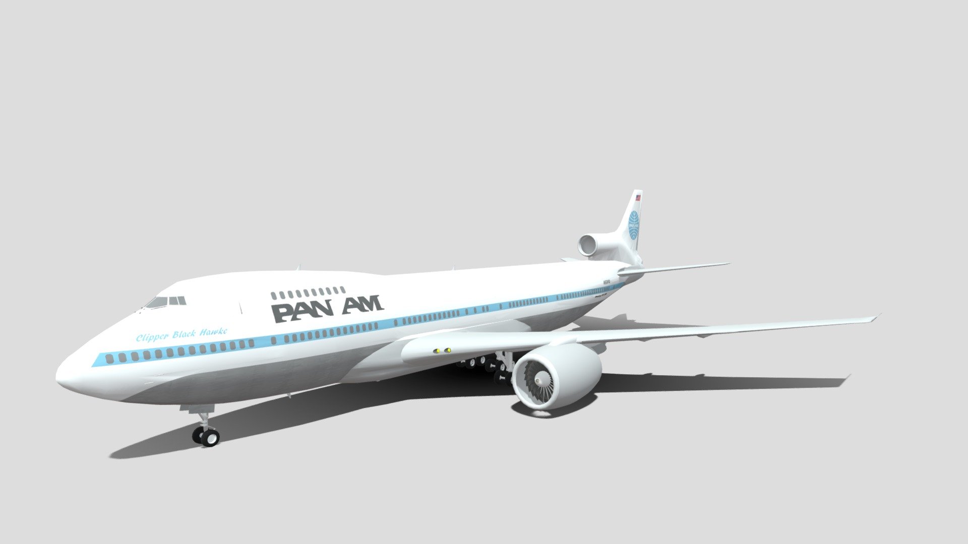 Boeing 747-300 pan am - Download Free 3D model by zairiq zairiq ...