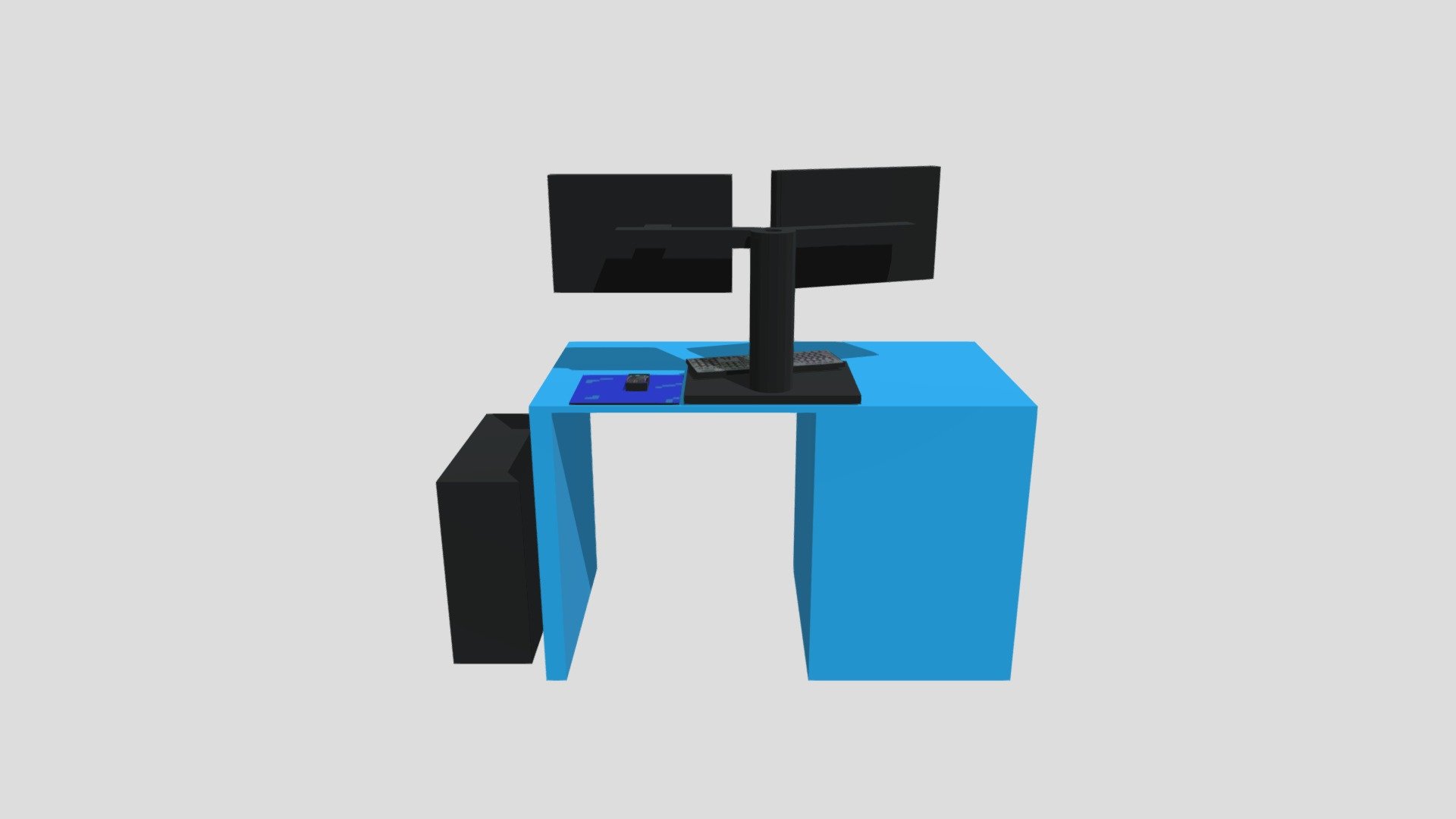 Computer Setup - 3D model by BBlaster [217abee] - Sketchfab