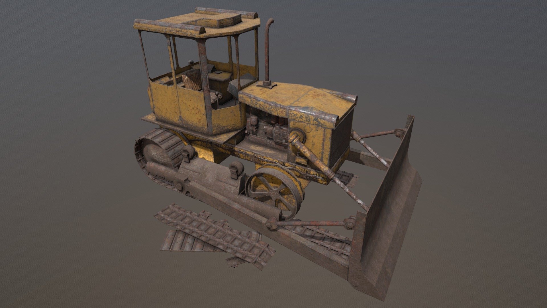 Bulldozer - 3D model by 1sk8element [217b77a] - Sketchfab
