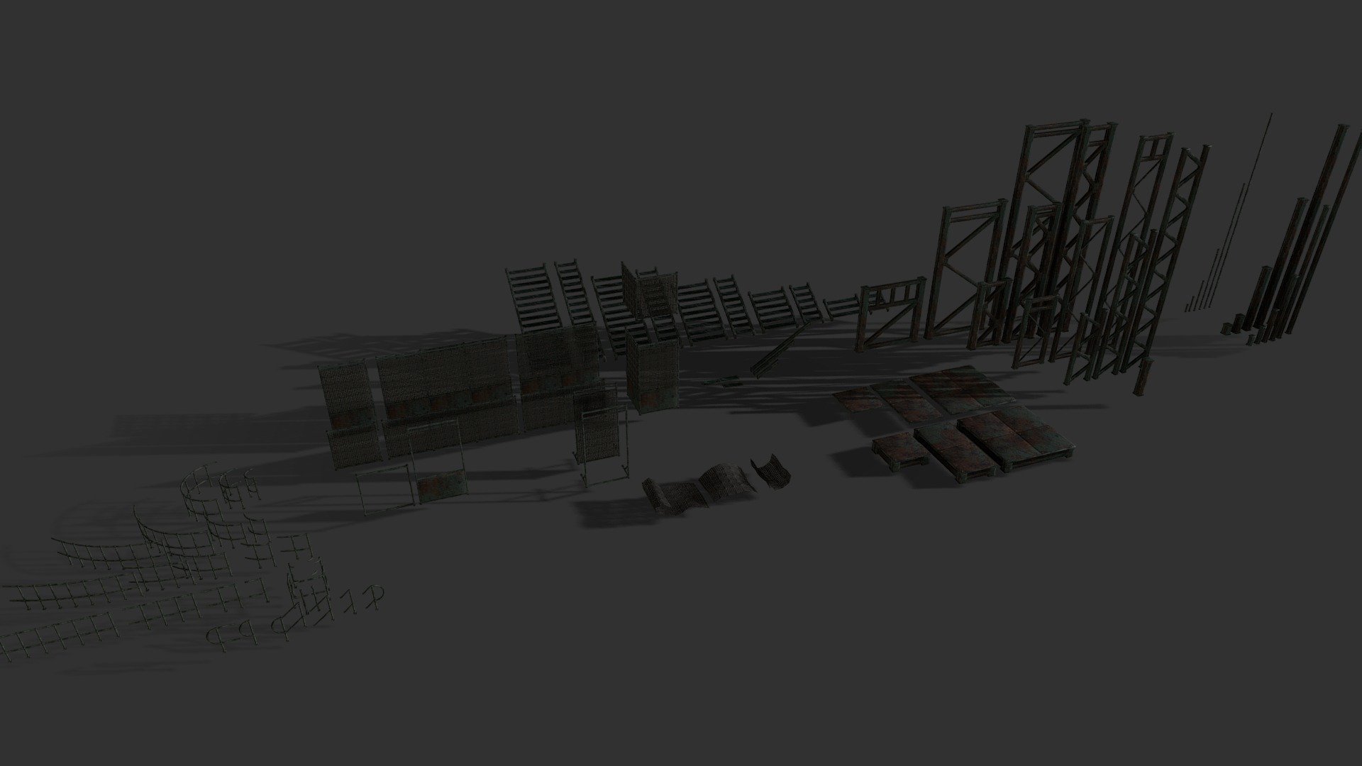 Beam industrial Pack N1 - Download Free 3D model by TheSighet [217f181 ...