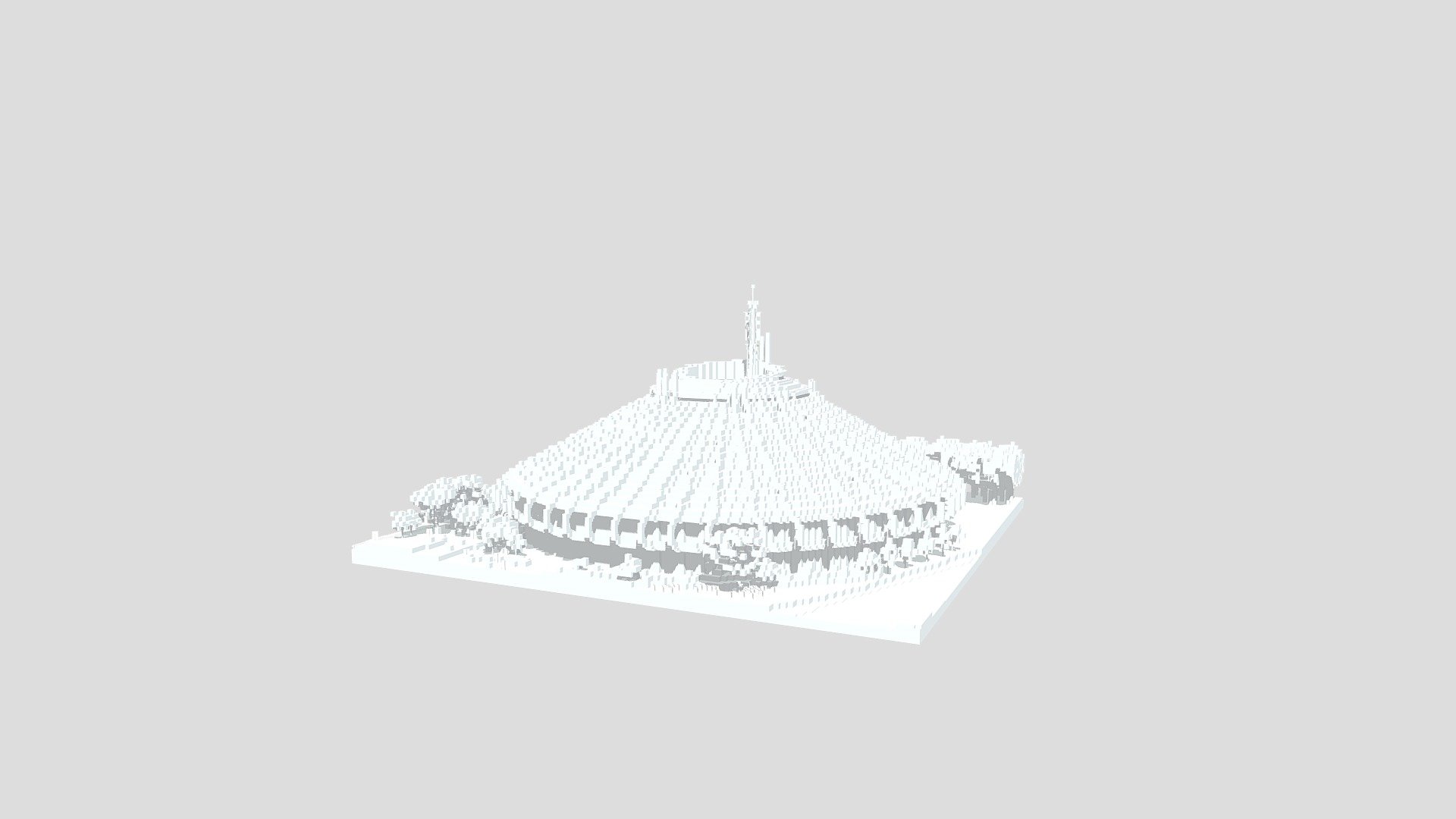 Space Mountain Voxel Model - 3D model by MrFrank2716 [217f4d3] - Sketchfab
