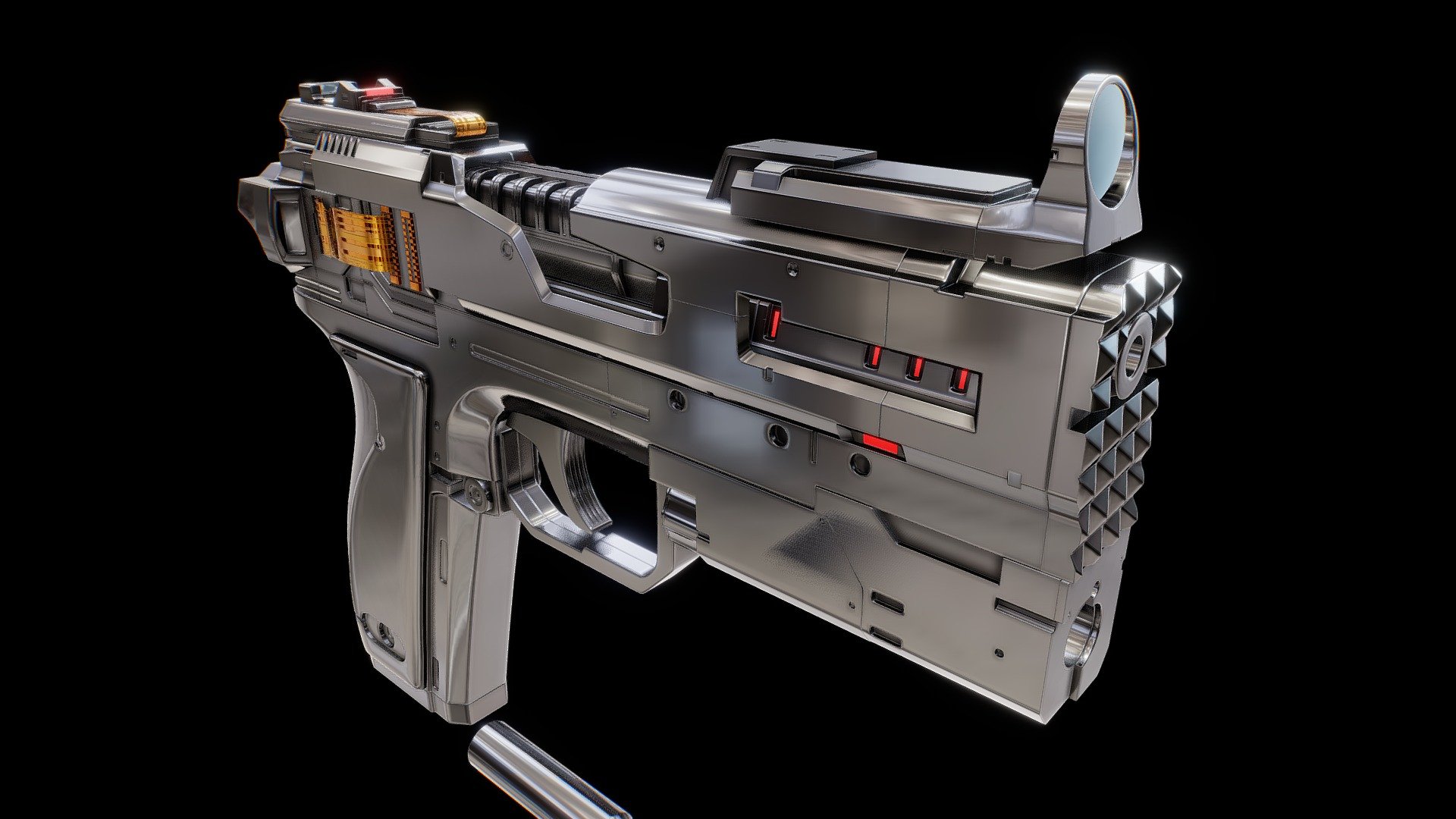 E-pistol - 3D model by Al (@lightningocelot) [217fae6] - Sketchfab