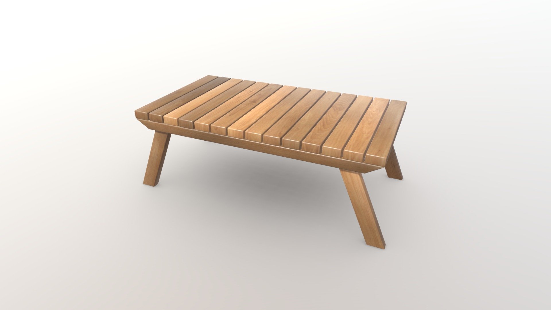 Outdoor Patio Wooden Dining Table - Buy Royalty Free 3D model by ...