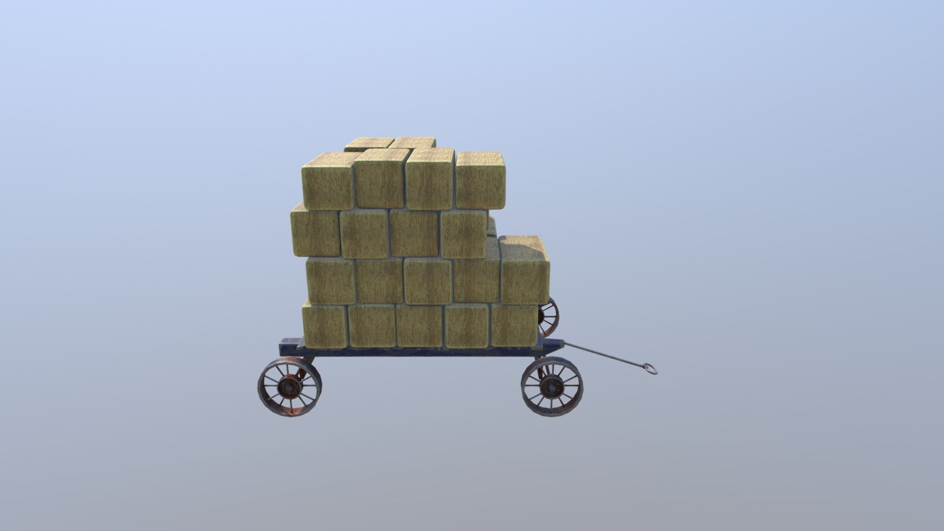 Hay Cart01 Textured - 3D model by JB567 [2182735] - Sketchfab