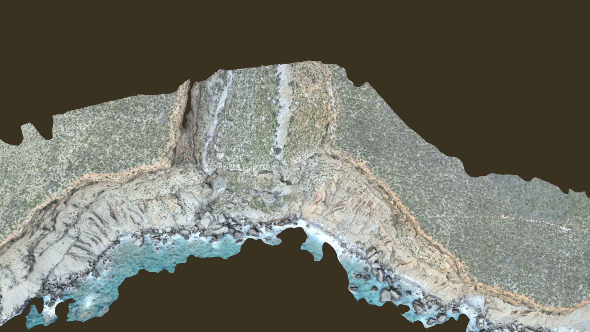 Coastal Cliff Leska beach (Crete) - 3D model by observaterre [21853d8 ...