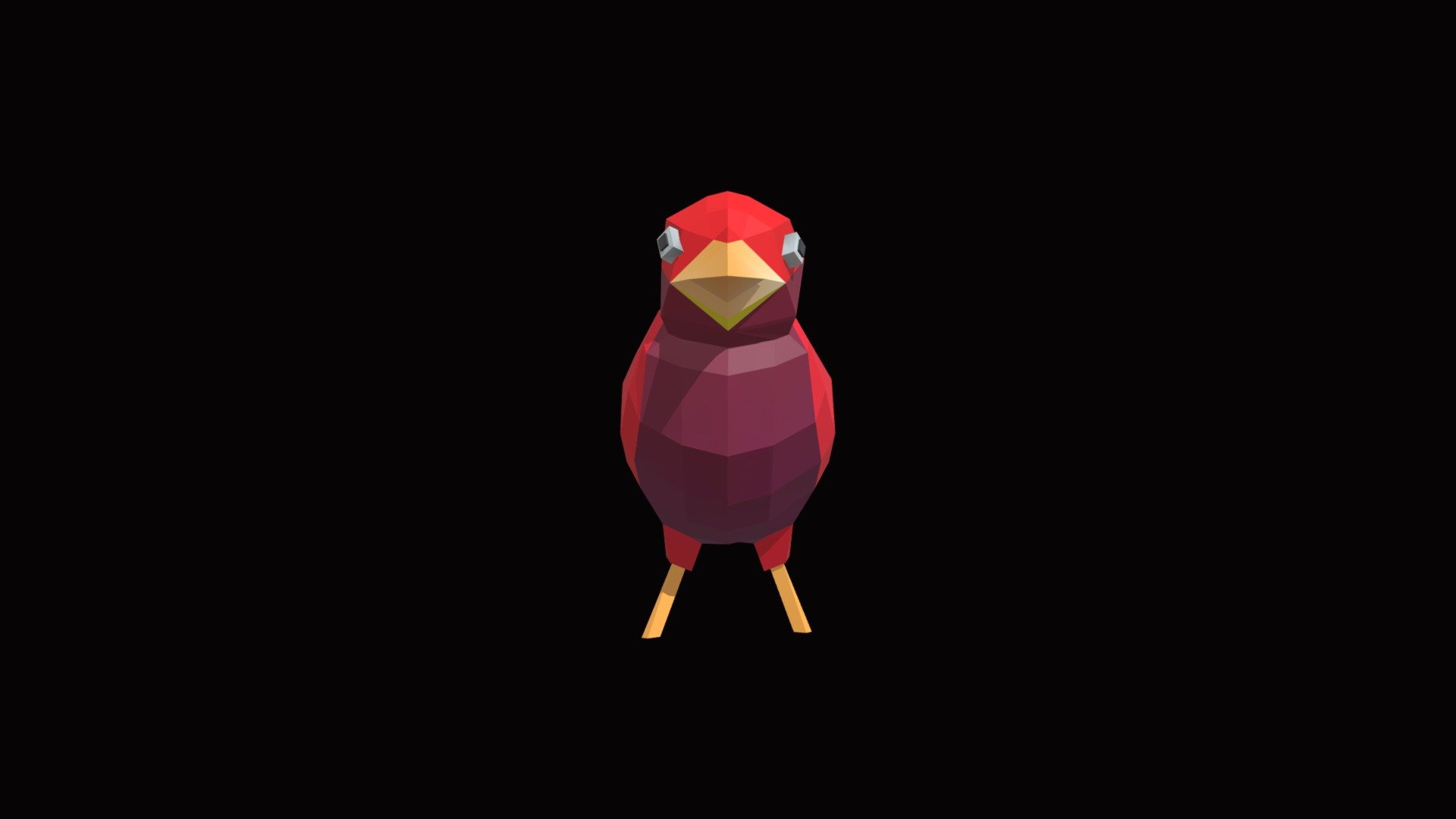 Ab001-Red-Bird - 3D model by majd7 [21864d7] - Sketchfab