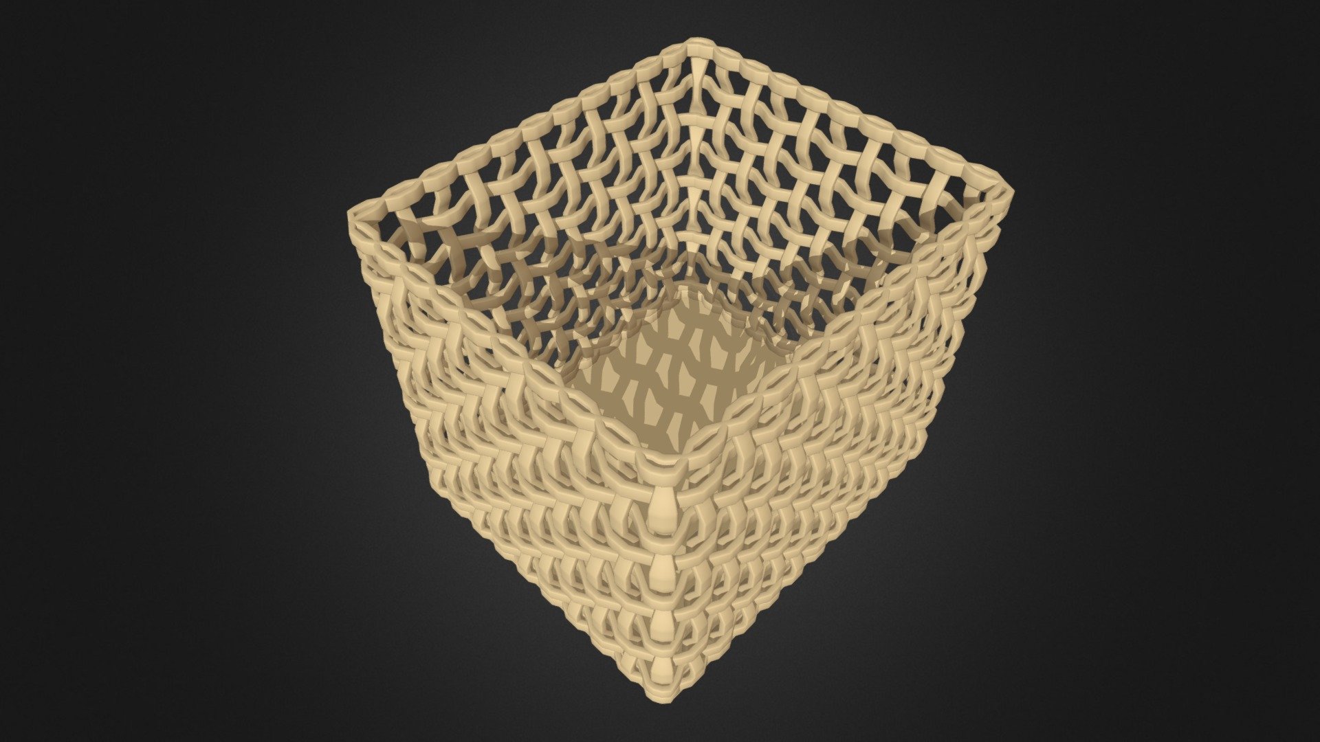 Wicker Square Basket - Download Free 3D model by milaink [2186b67 ...