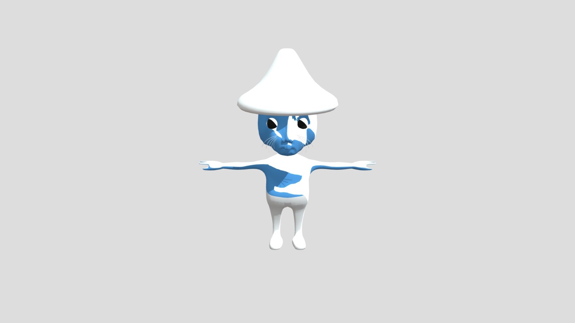 Low Poly Smurf Cat - Download Free 3D model by derplays12345 [218721e ...