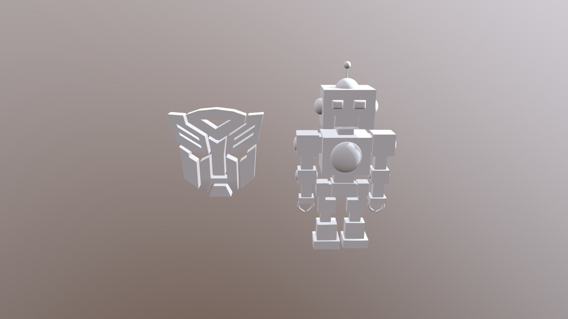 Robot And Logo 2 - 3D model by sigtep [2189d85] - Sketchfab