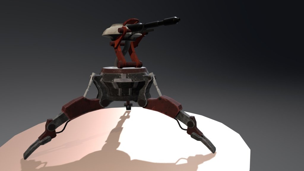 DROID TURRET - 3D model by Diane (@sunako) [218a3d8] - Sketchfab