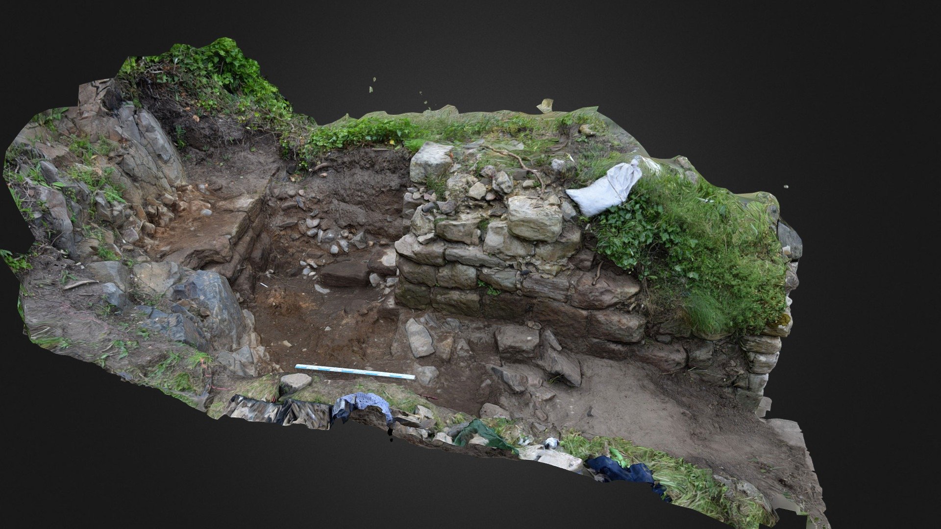 Bamburgh RP 2023: Postern gate, Trench 5D - 3D model by Tony Liddell ...