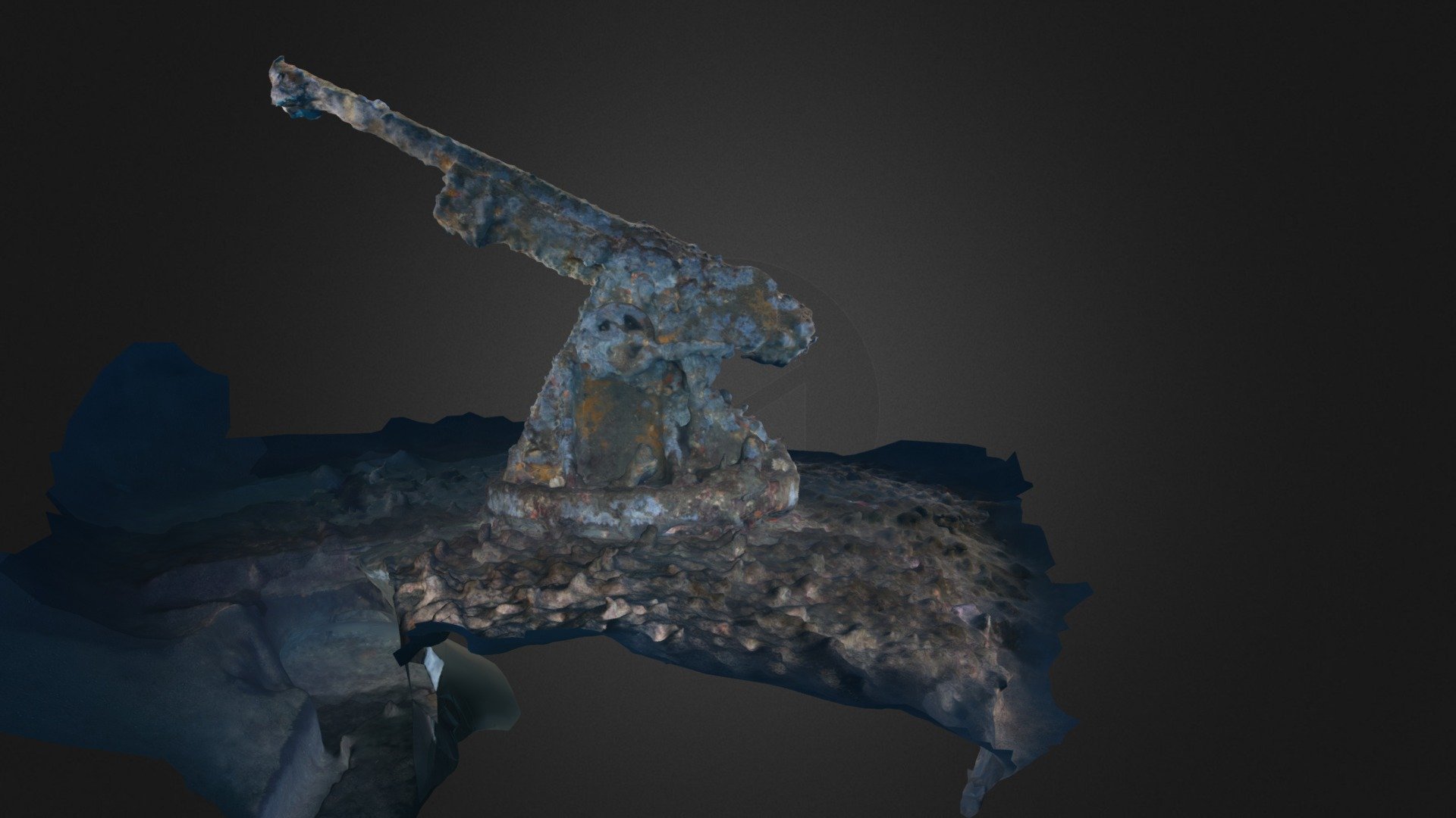 Stern Gun from KT12 Sardinia - 3D model by Chrissi279 [218be38] - Sketchfab