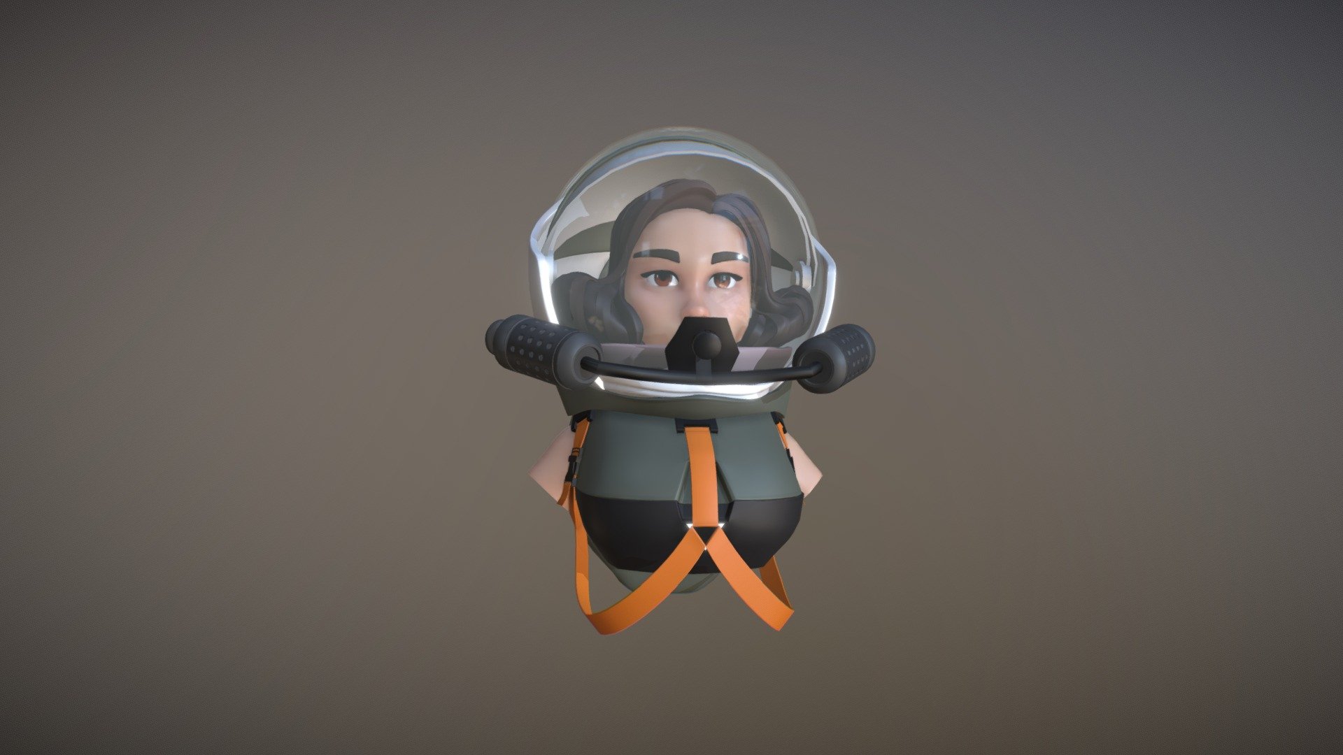 Astronaut Bust - 3D model by leagoram [218d7cc] - Sketchfab