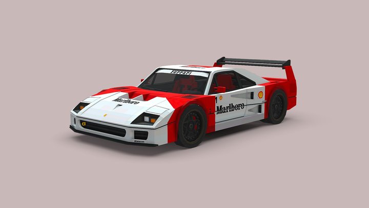 Ferrari-f40 3D models - Sketchfab