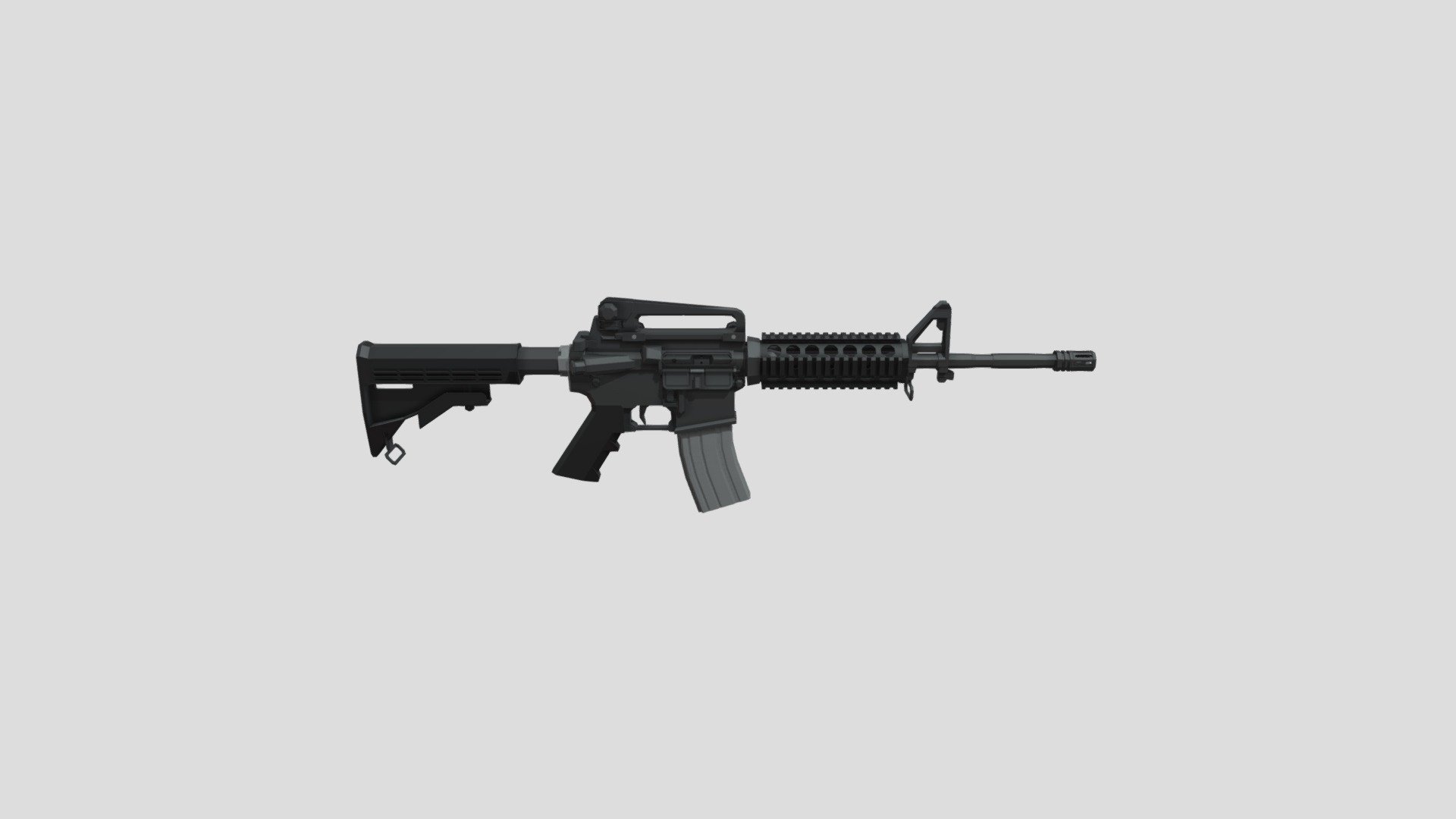 Low poly M4A1 - 3D model by ForgottenCup [218fa57] - Sketchfab
