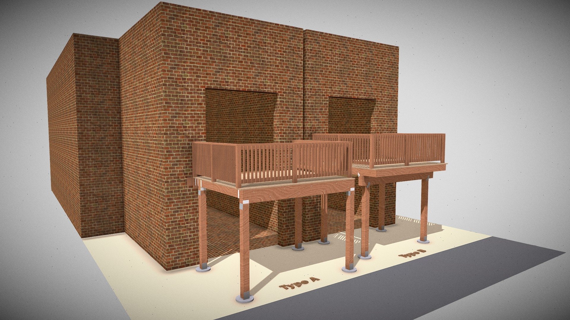 Deck Design - 3D model by matrixgc [218fb39] - Sketchfab