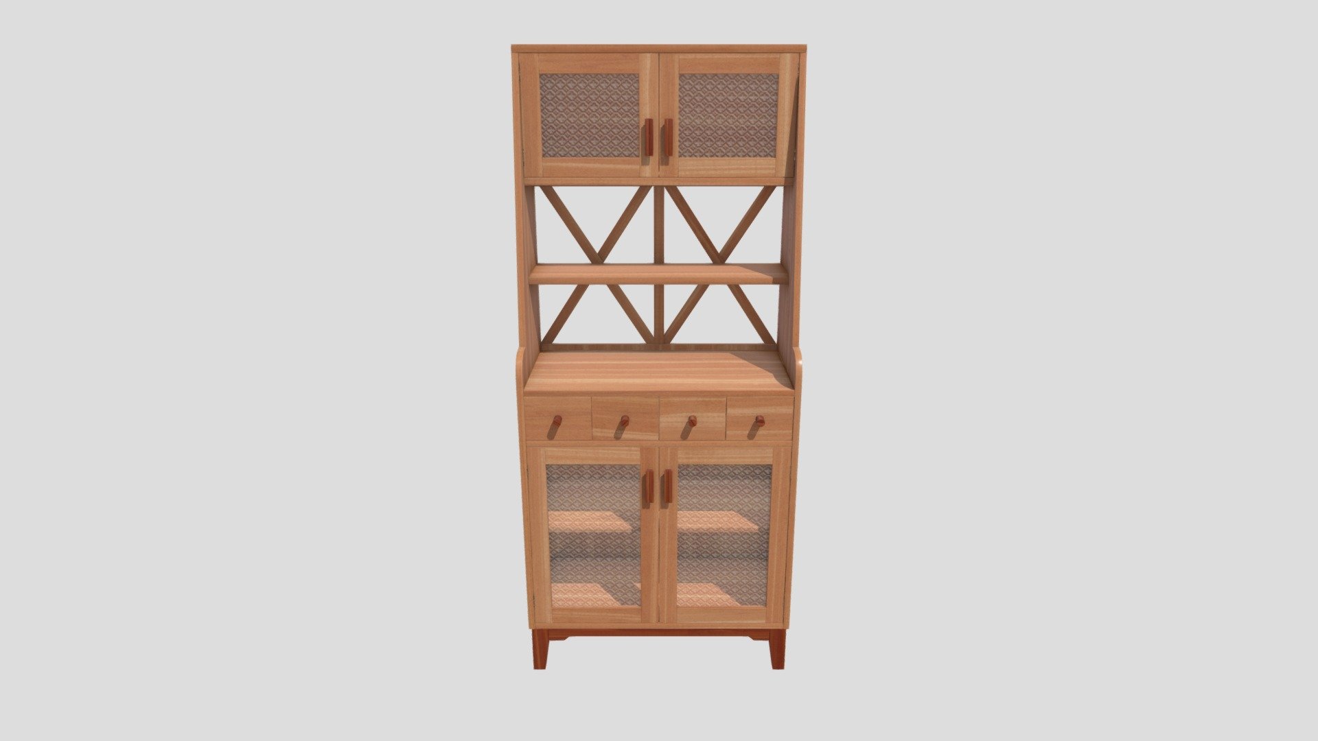 solid wood multi-purpose console - Buy Royalty Free 3D model by ...