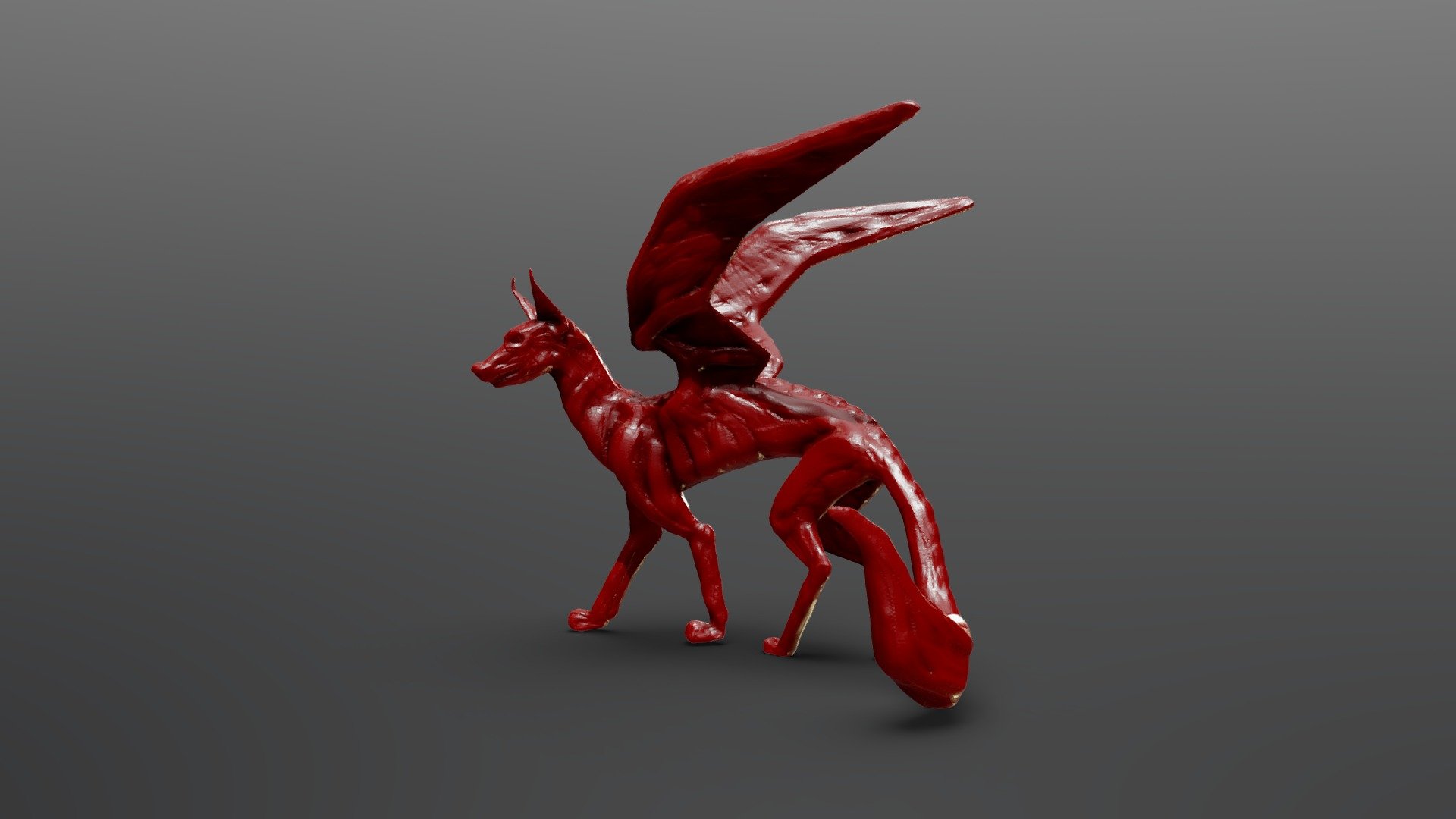 Winged Hound - Buy Royalty Free 3D model by Chaitanya Krishnan ...