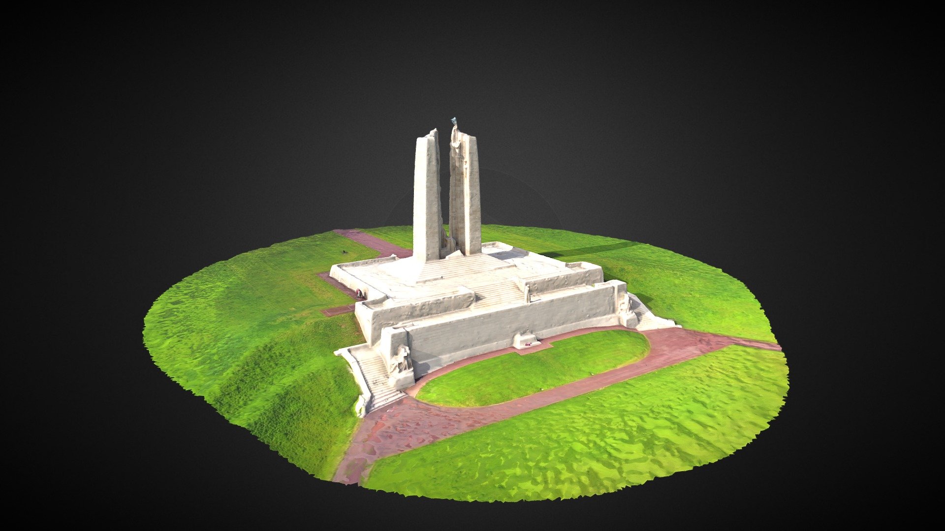 #DRONE - Vimy Ridge Memorial - Download Free 3D model by SH3D | KUB ...