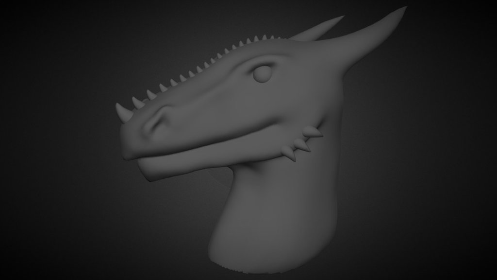 Dragon Head - 3D model by Mark T. Forsyth (@marktforsyth) [2197789 ...