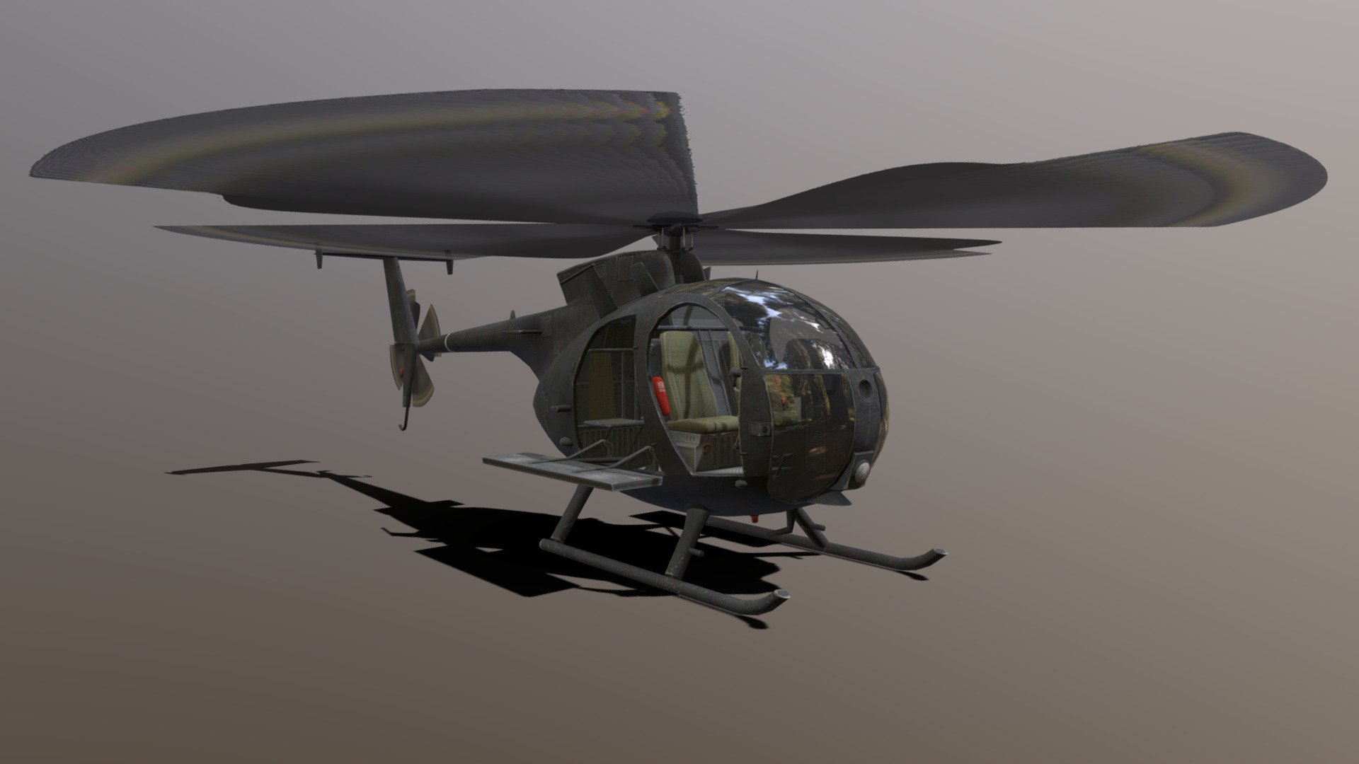 MH-6 Little Bird - Download Free 3D model by 42manako [2198843] - Sketchfab