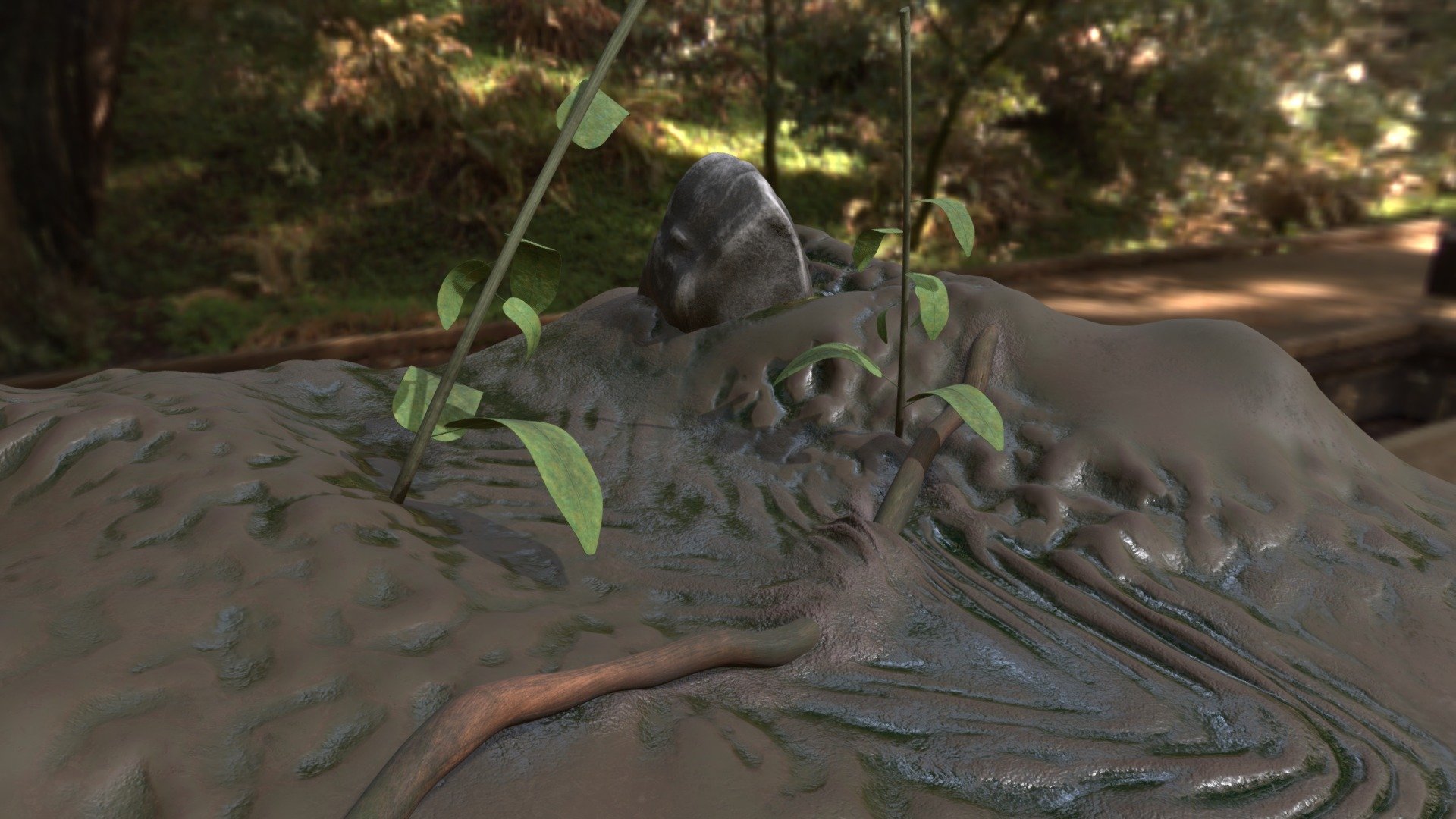 Damp Forest Ground - 3D model by mSameja [219cfc6] - Sketchfab