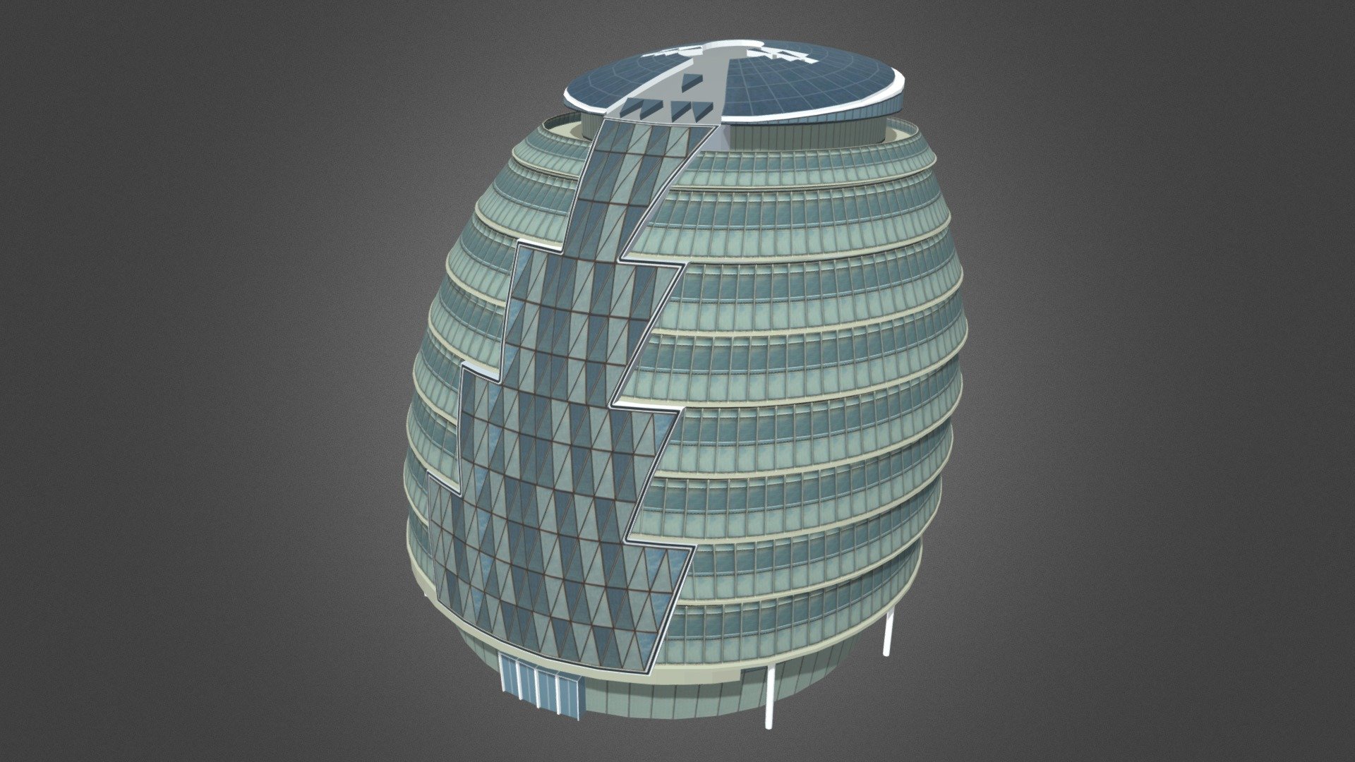 London City Hall 3d Model - 3D model by nuralam018 [219ddc0] - Sketchfab