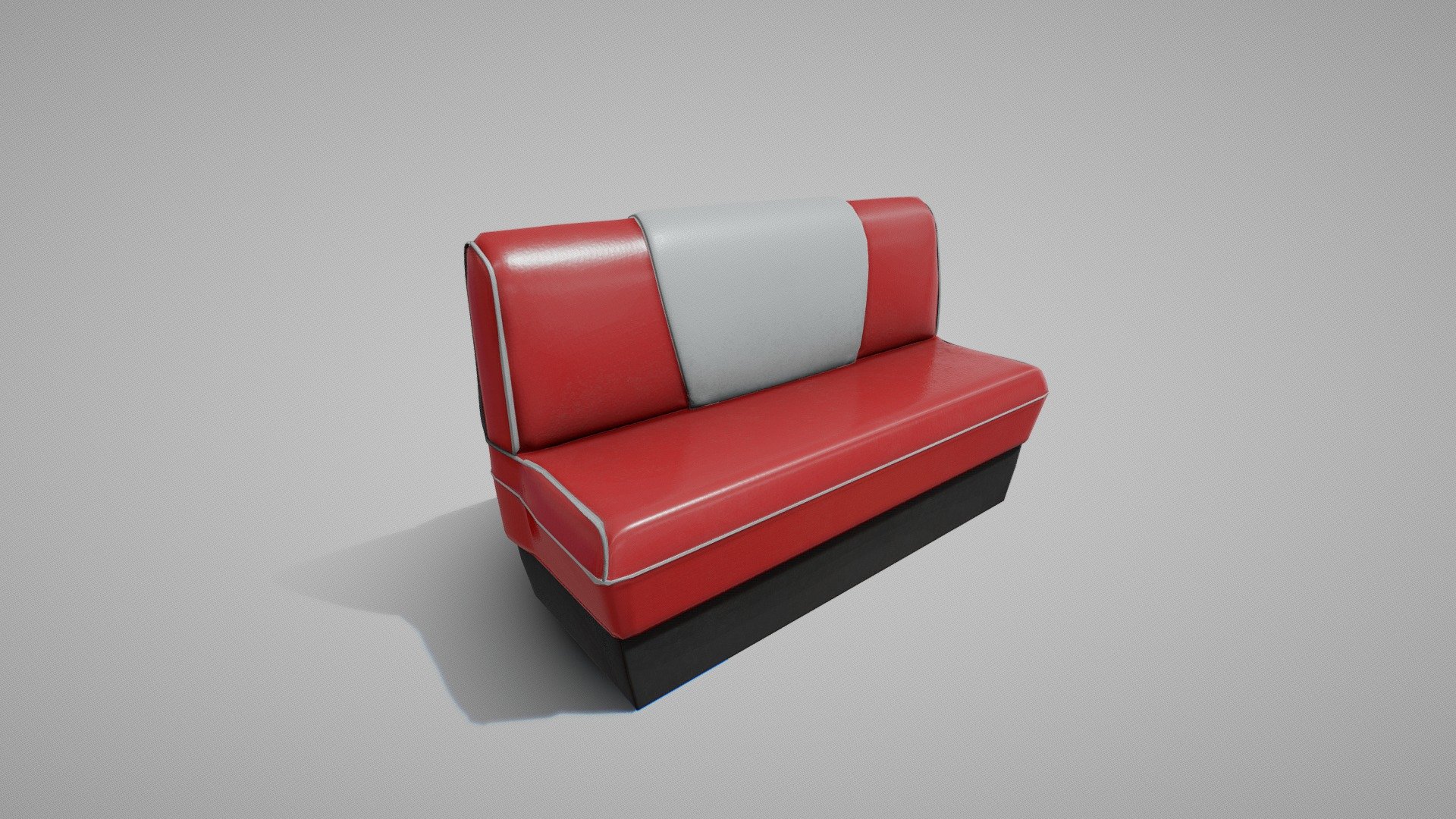 Diner Booth Chair - Buy Royalty Free 3D model by Isaack - Tacko The 3D ...