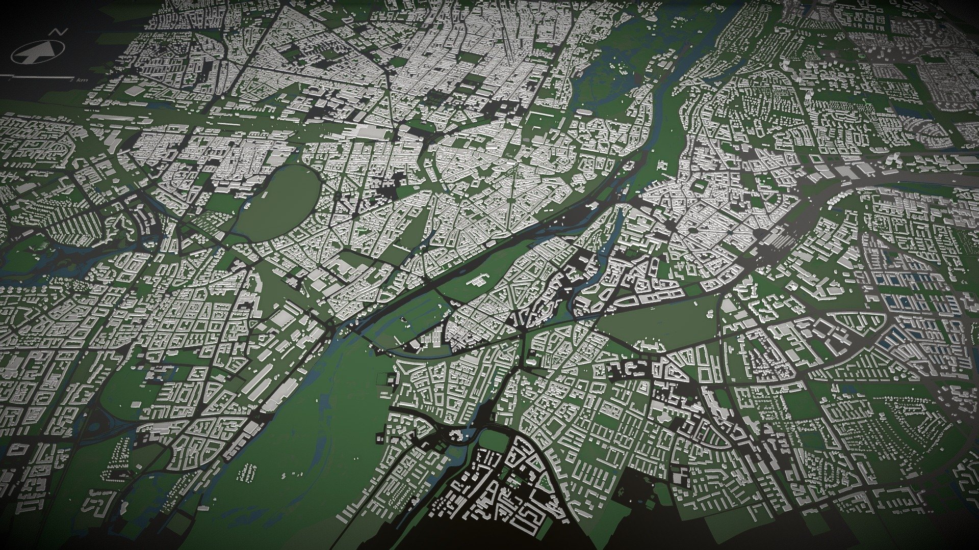 Munich Germany - city and mass buildings - Buy Royalty Free 3D model by ...