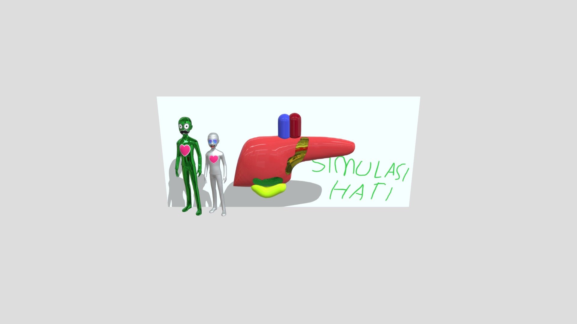 Hati 3D - Download Free 3D model by NaDa2205 [21a0f4d] - Sketchfab