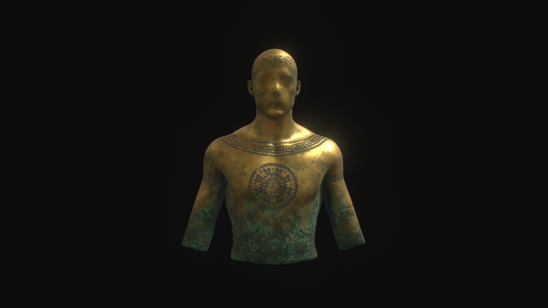 Aztec gold - 3D model by zevs (@Holydust) [21a1103] - Sketchfab