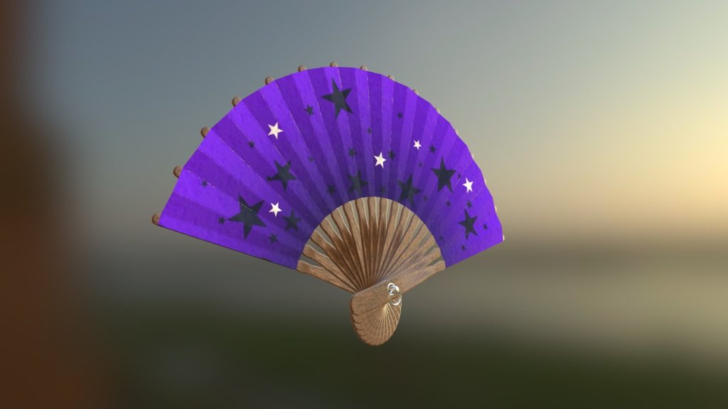 Hand Fan - 3D model by sophie [21a13cf] - Sketchfab