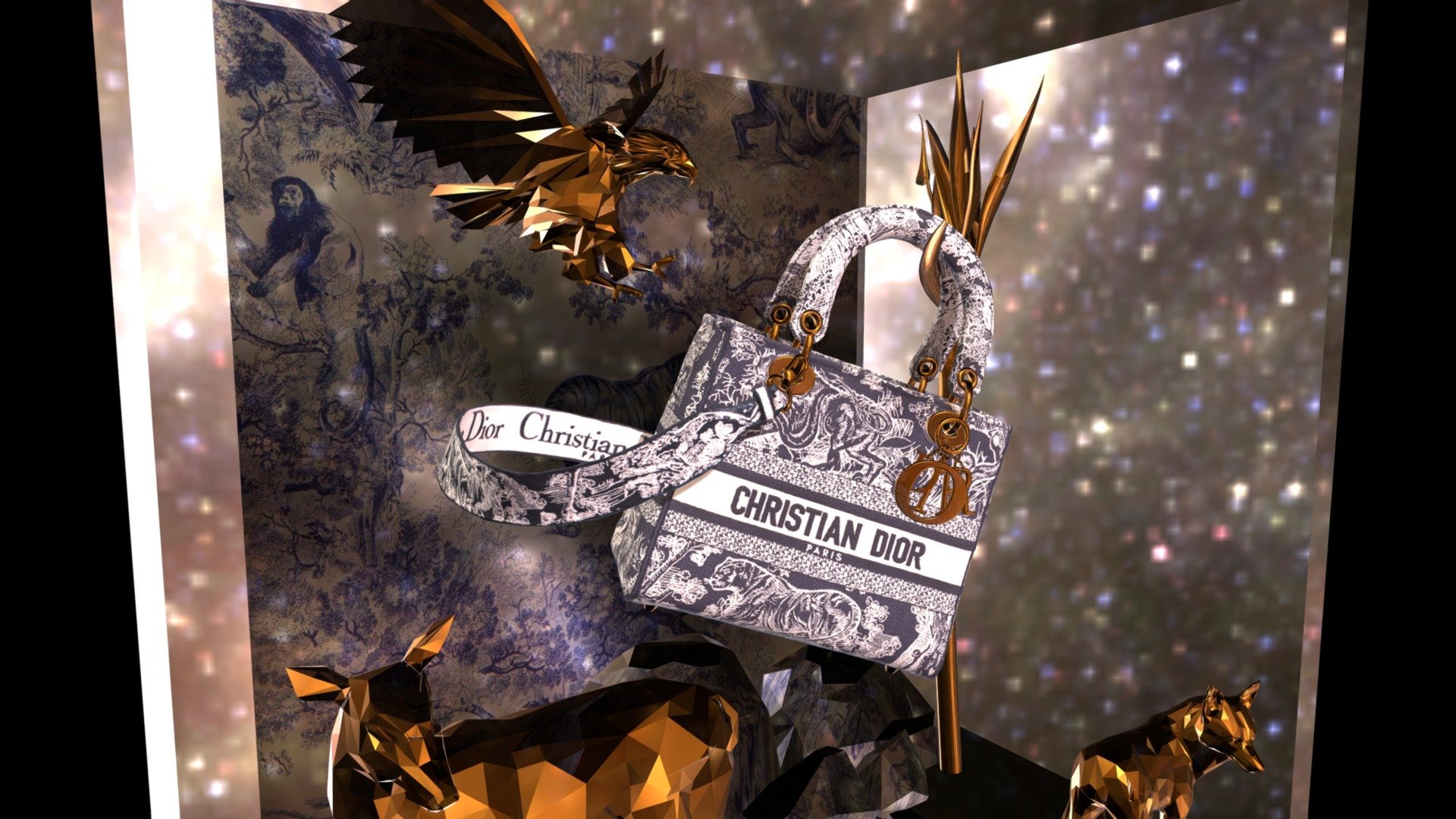 DIOR WINDOW DISPLAY - DIORAMA ESCAPARATE - Download Free 3D model by ...