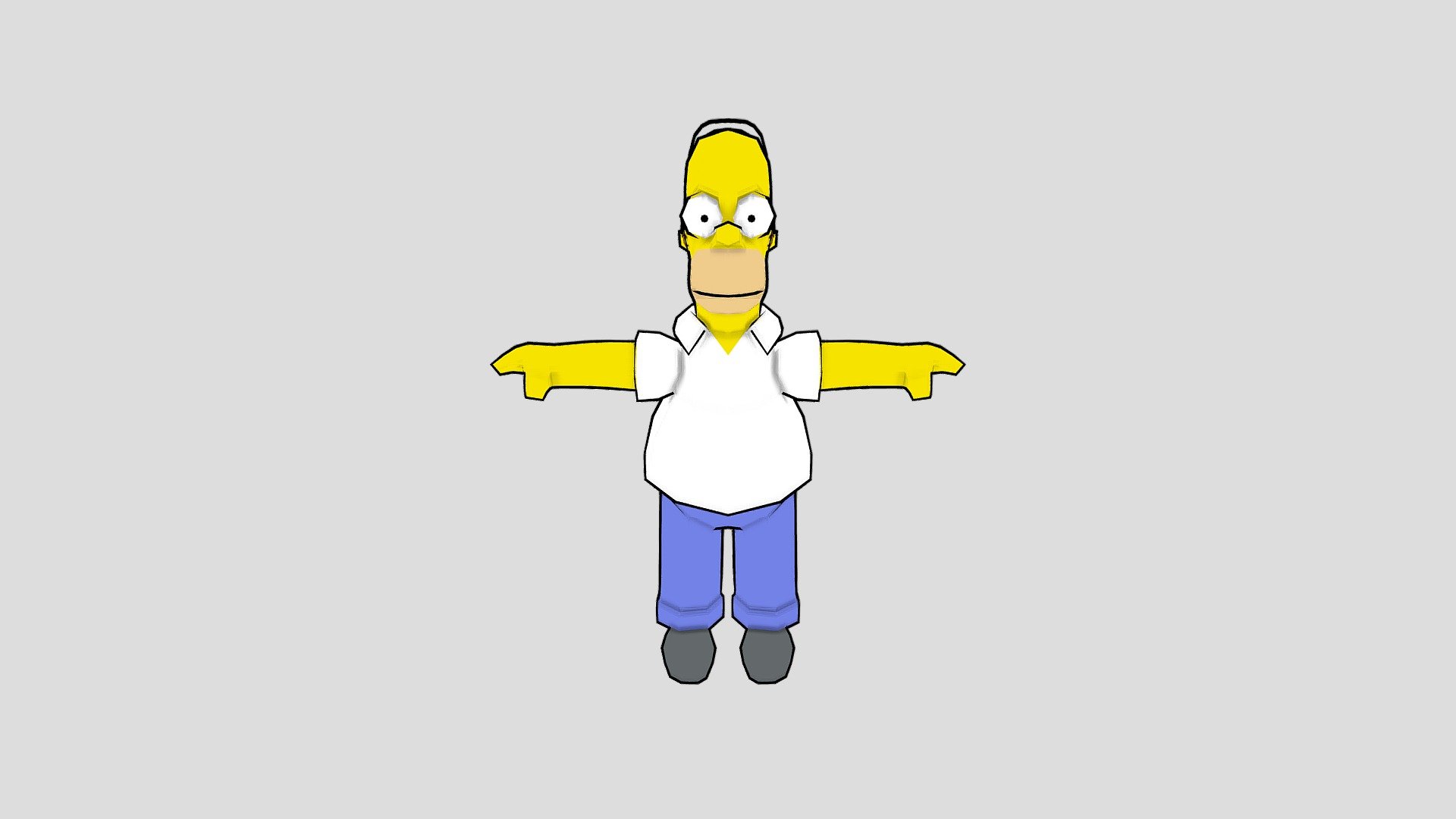 HOMER SIMPSON PS1 STYLE LOWPOLY MODEL - Download Free 3D model by 3D ...