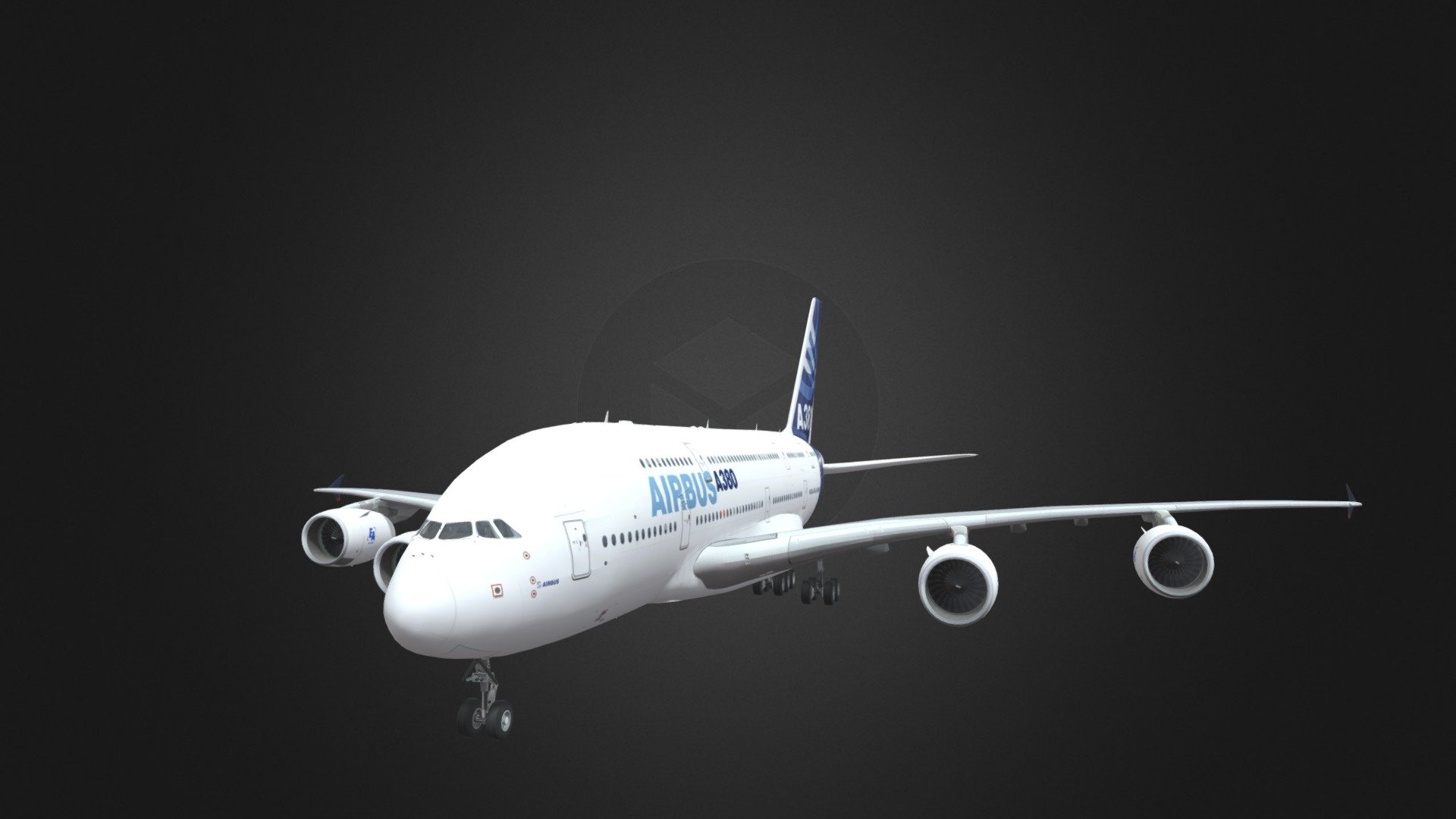 Airbus A380 - Download Free 3D model by JUSTGAME [21a5de2] - Sketchfab