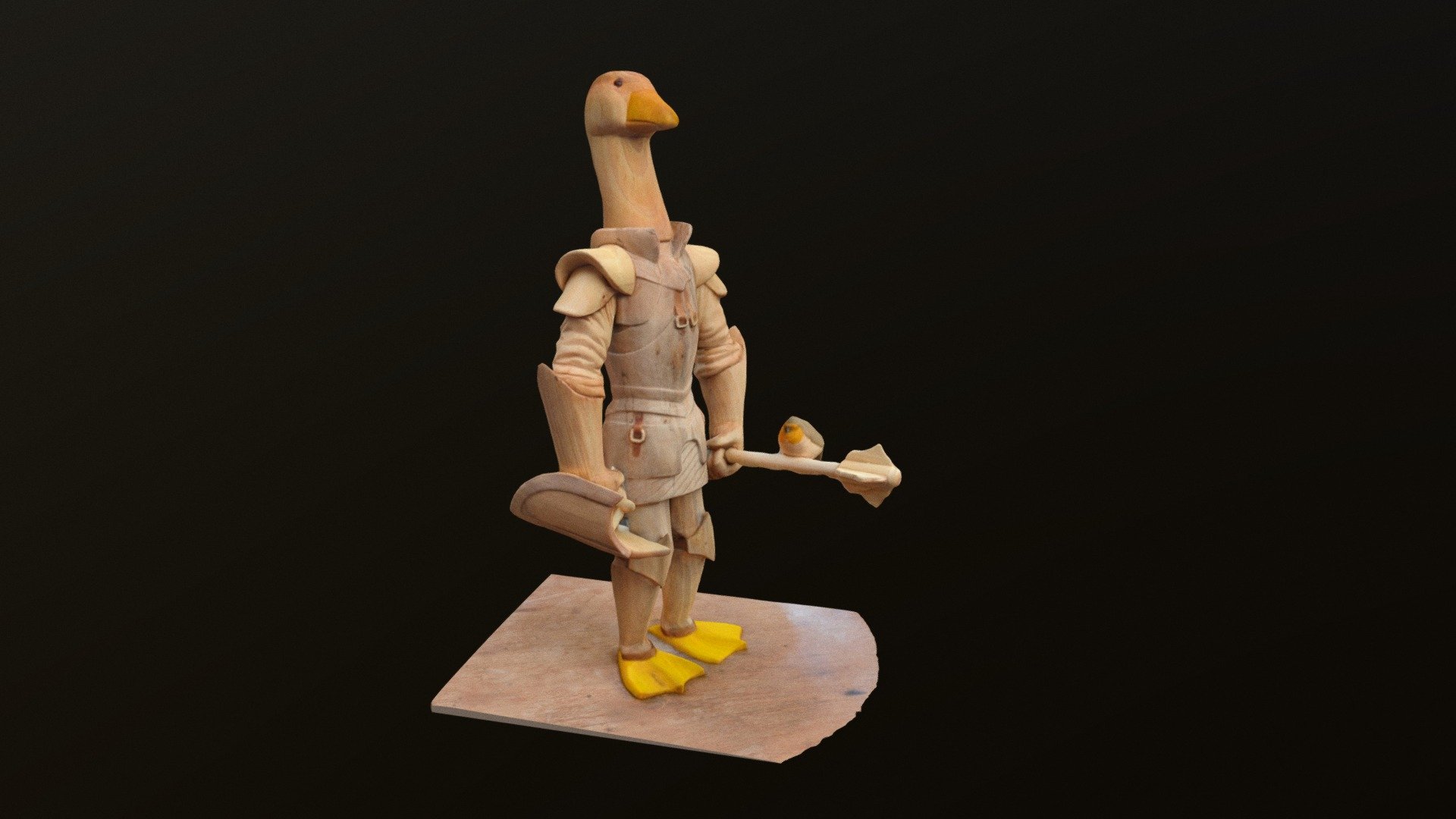 Goose Knight (first attempt) - 3D model by Bison Rimant (@bis0nrimant ...