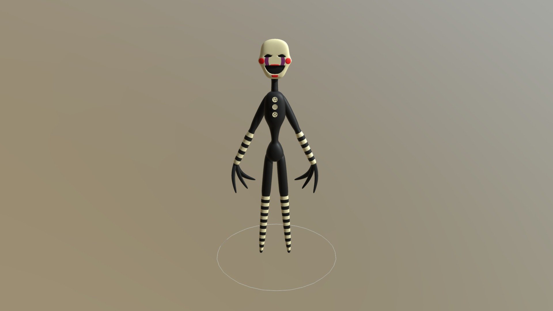 Fnaf 2 The Puppet (1) - 3D model by bonniedash [21a976a] - Sketchfab